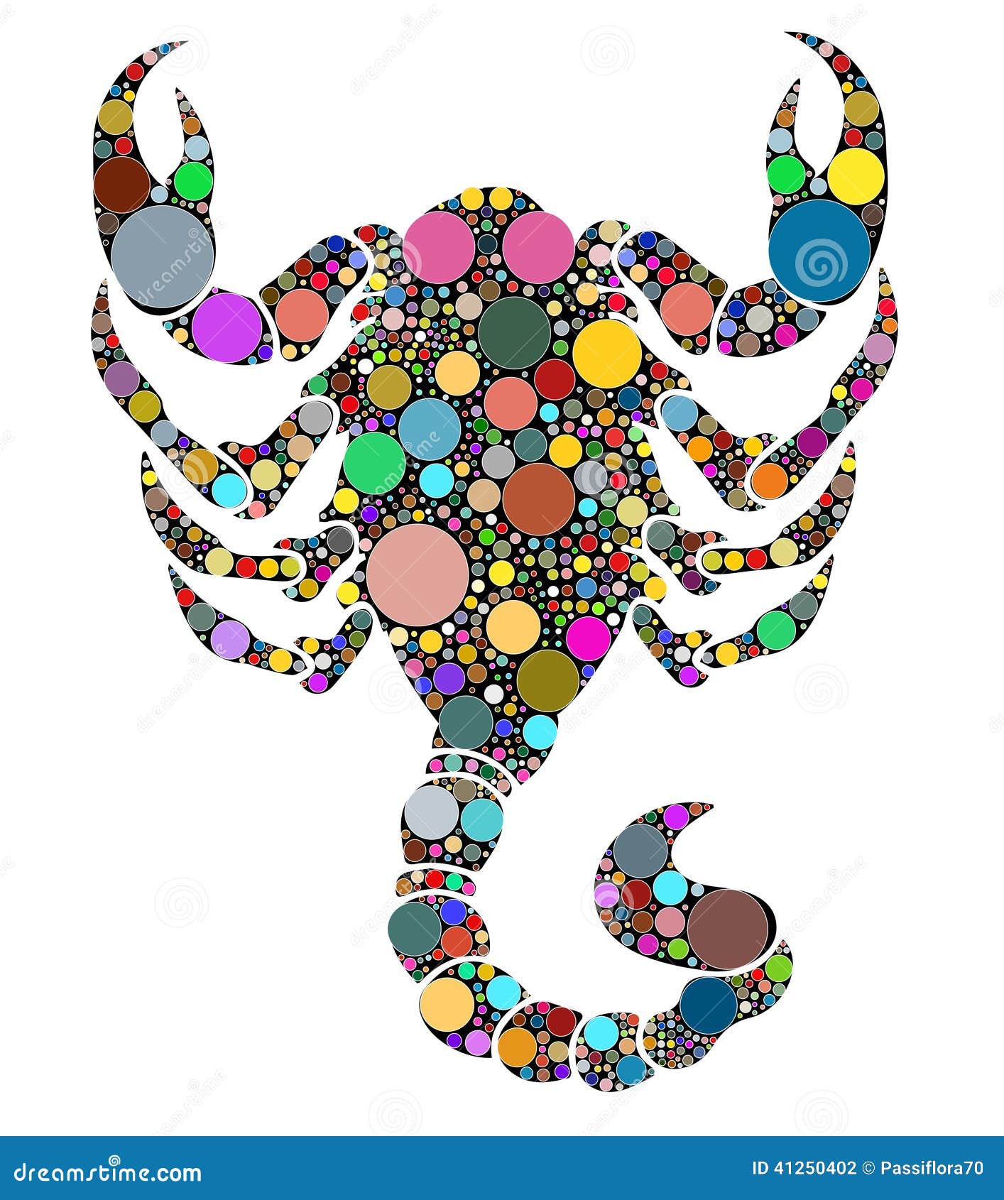 Abstract scorpion stock vector. Illustration of horoscope - 41250402