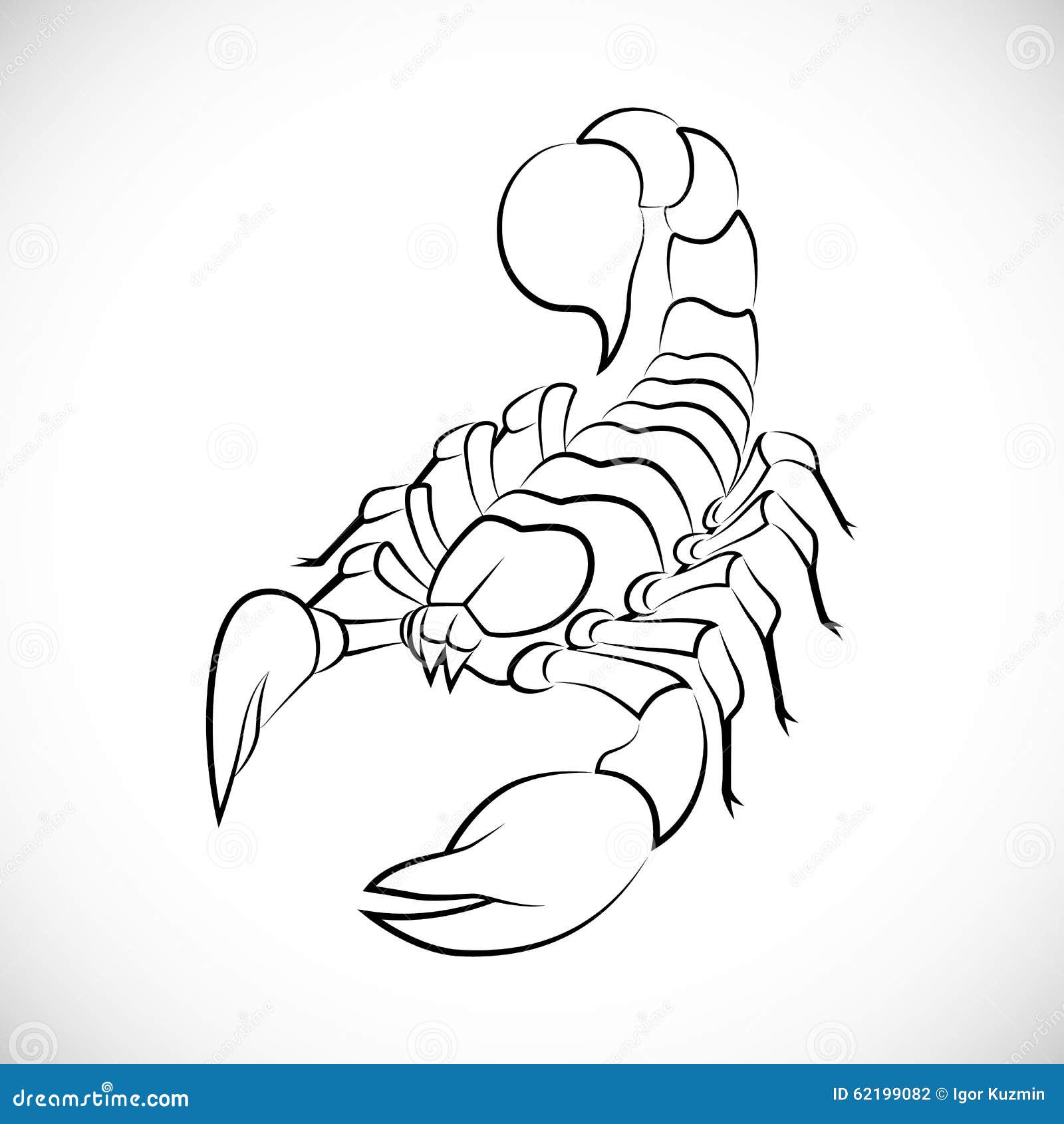 Abstract scorpion stock vector. Illustration of insect - 62199082