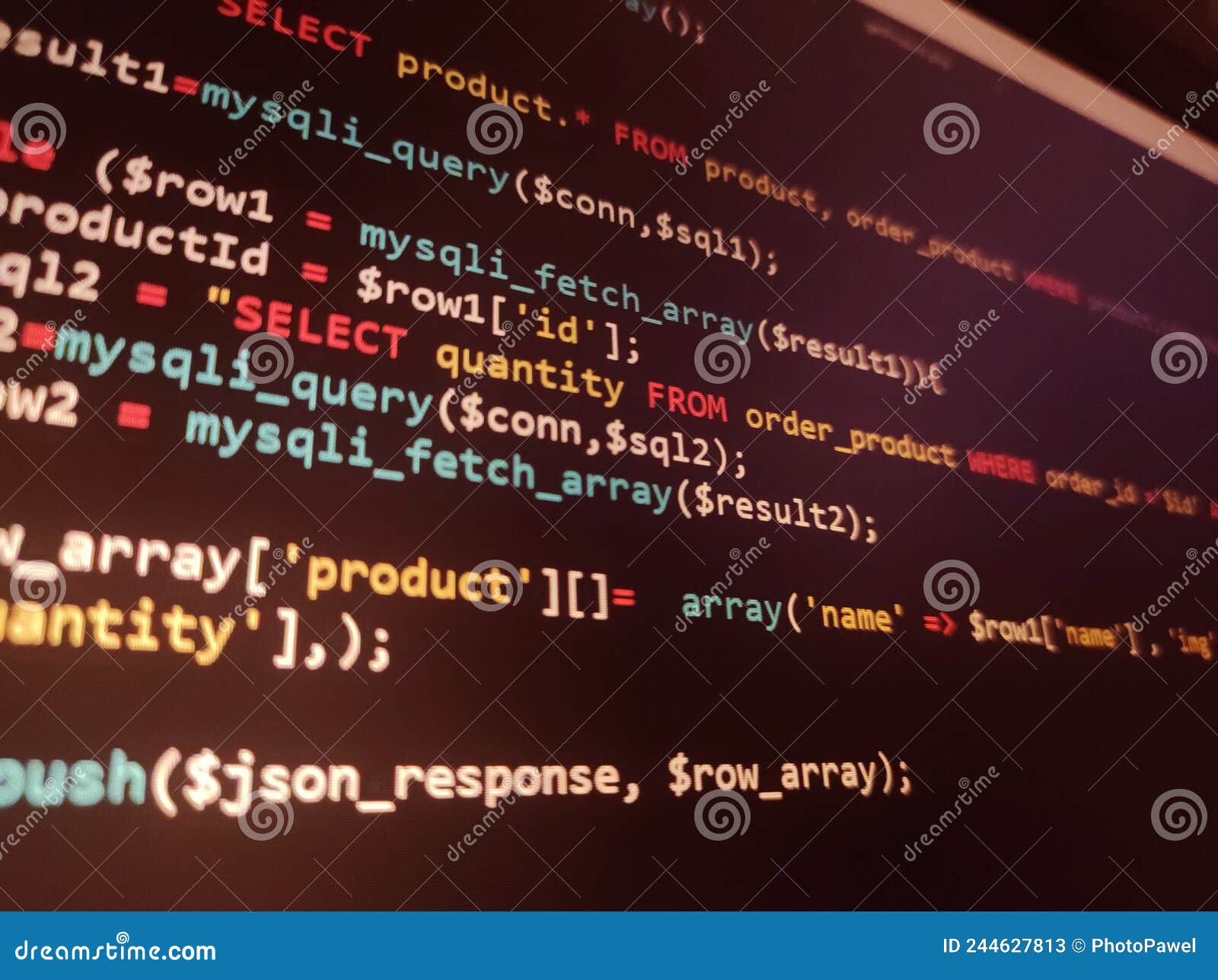Abstract Screen Code Background. Technology Development Concept Texture ...