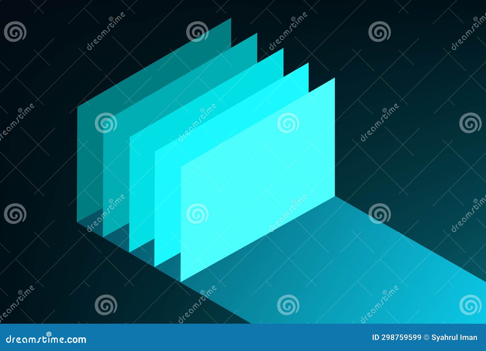 Abstract Screen Panel Sheets Stacked Panel Layers Stock Illustration ...