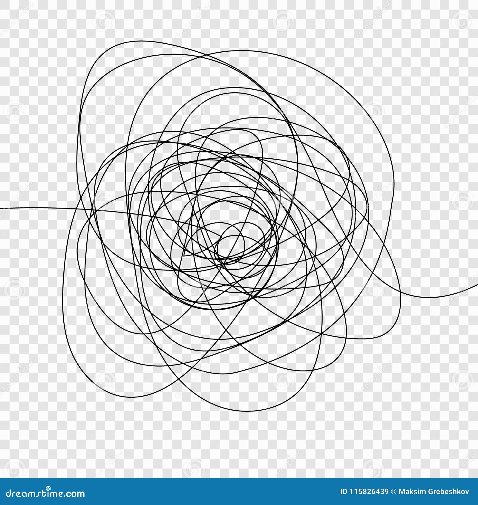 Chaos doodle stock vector. Illustration of design, concept - 115826439