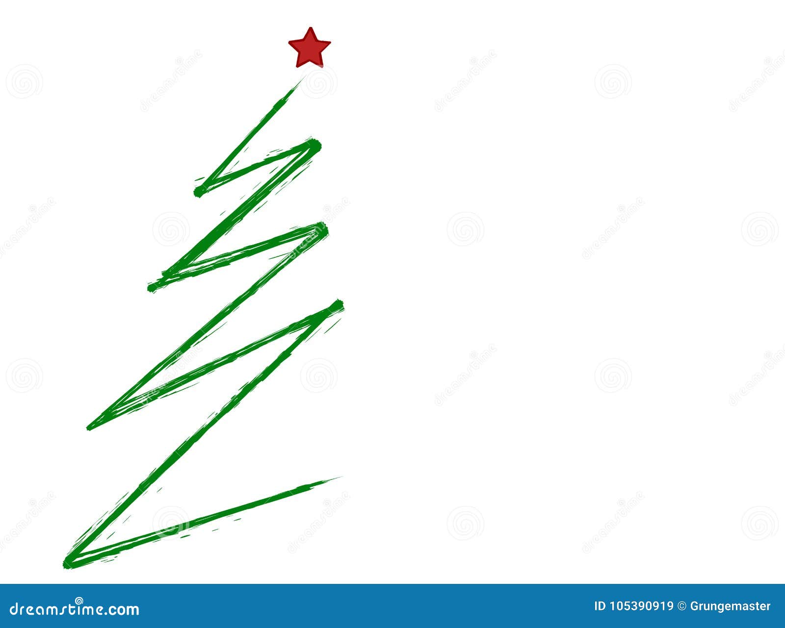 Abstract Scribble of a Christmas Tree, Stock Vector - Illustration of ...
