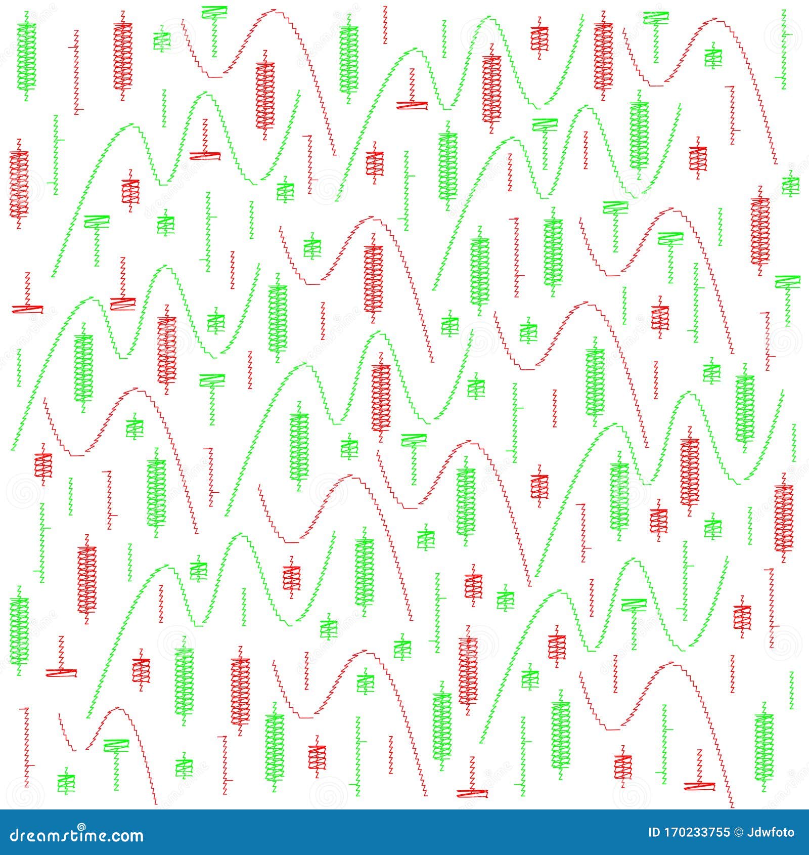 Abstract Japanese Candlesticks Stock Illustration - Illustration of ...