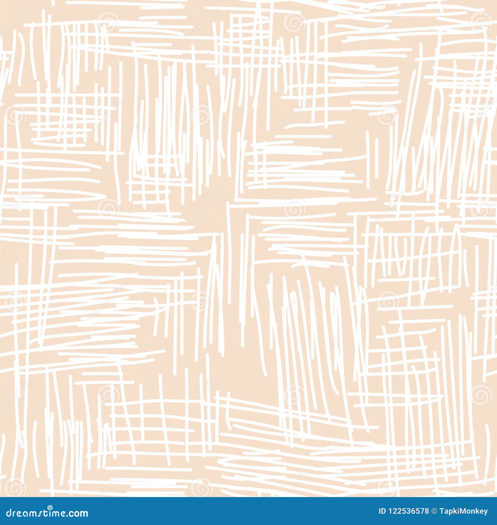 Abstract Scribbled Seamless Vector Pattern. Stock Vector - Illustration ...