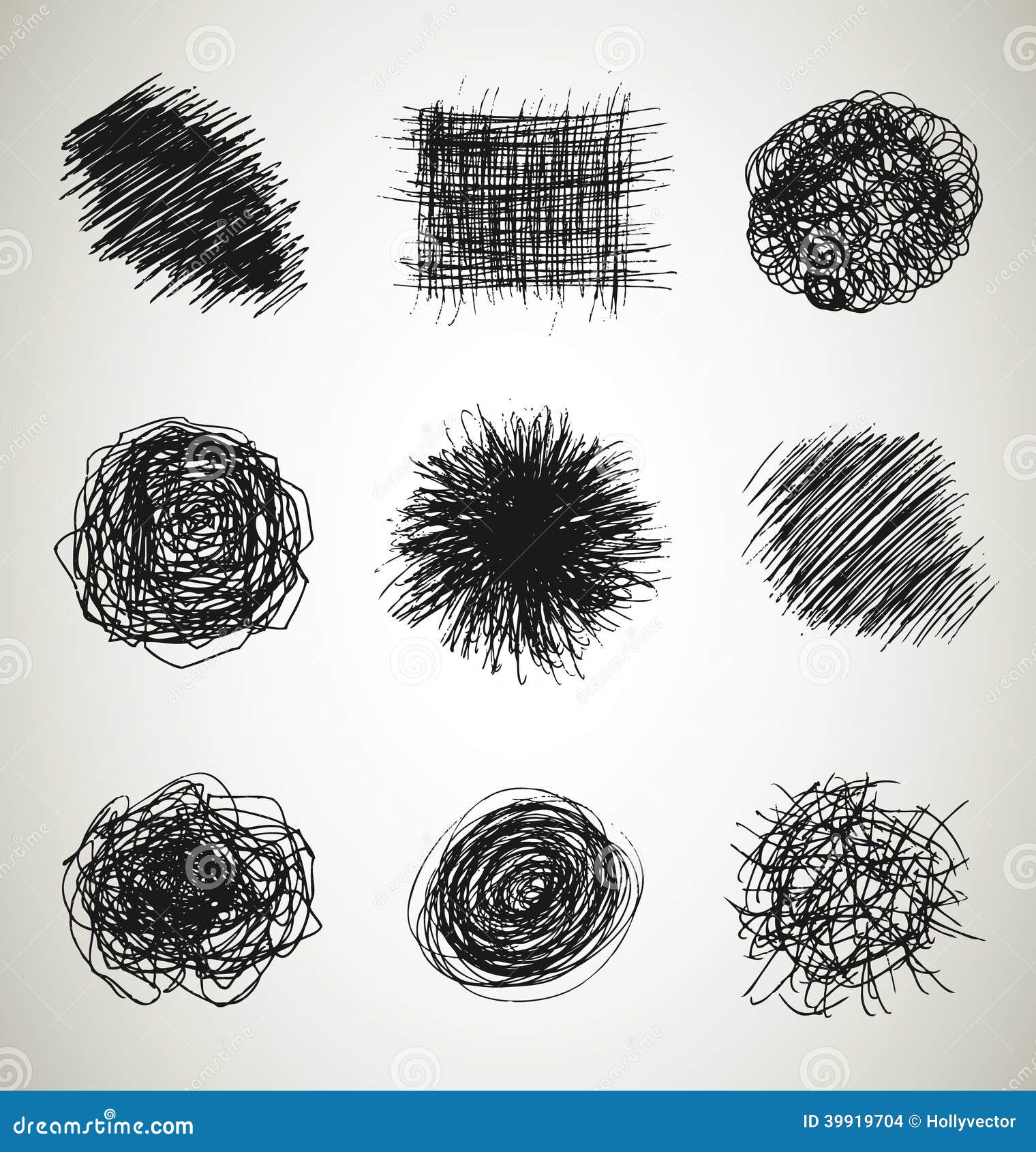 Abstract scribbles stock vector. Illustration of creative - 39919704