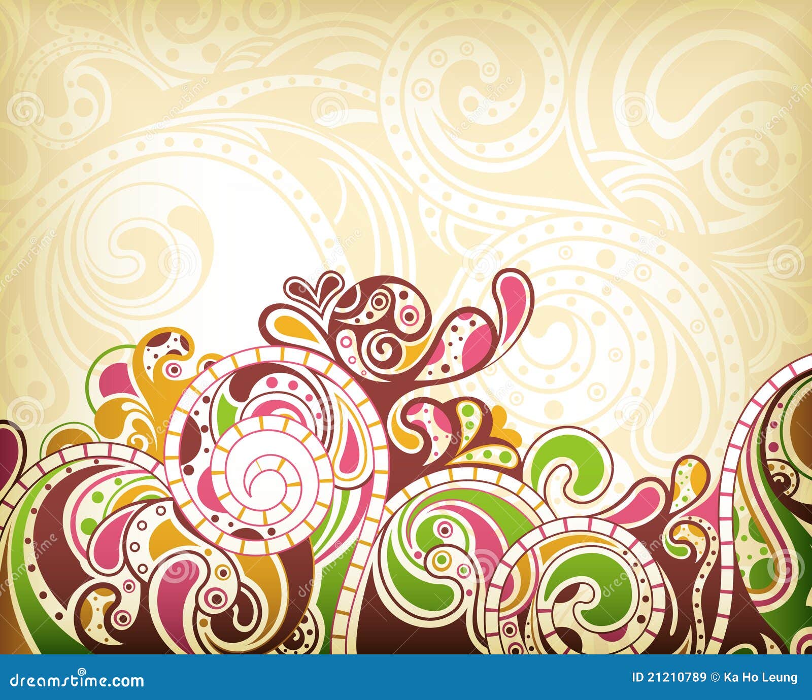 Abstract Scroll Background stock illustration. Illustration of style ...