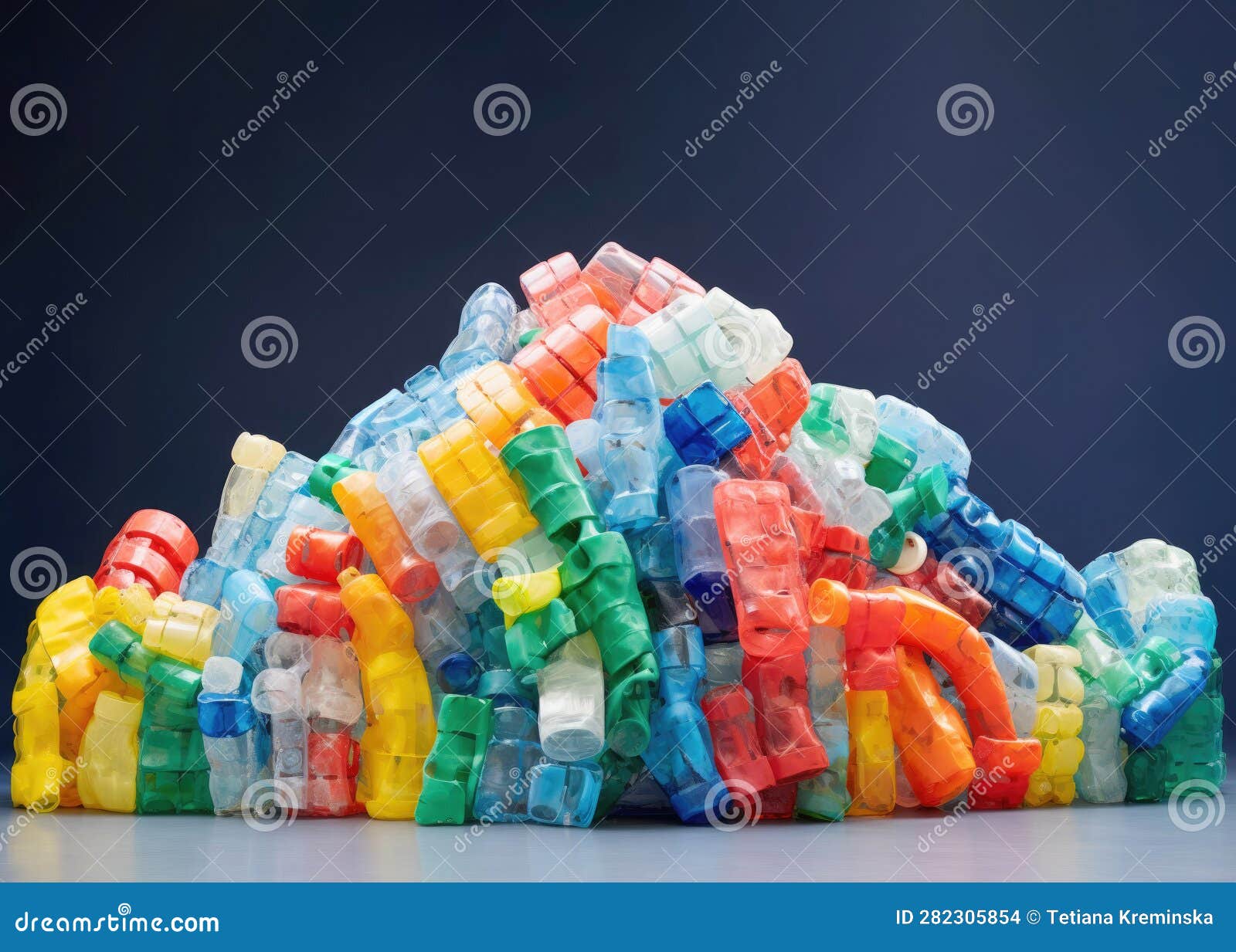 An Abstract Sculpture Made from Discarded Plastic Containers ...