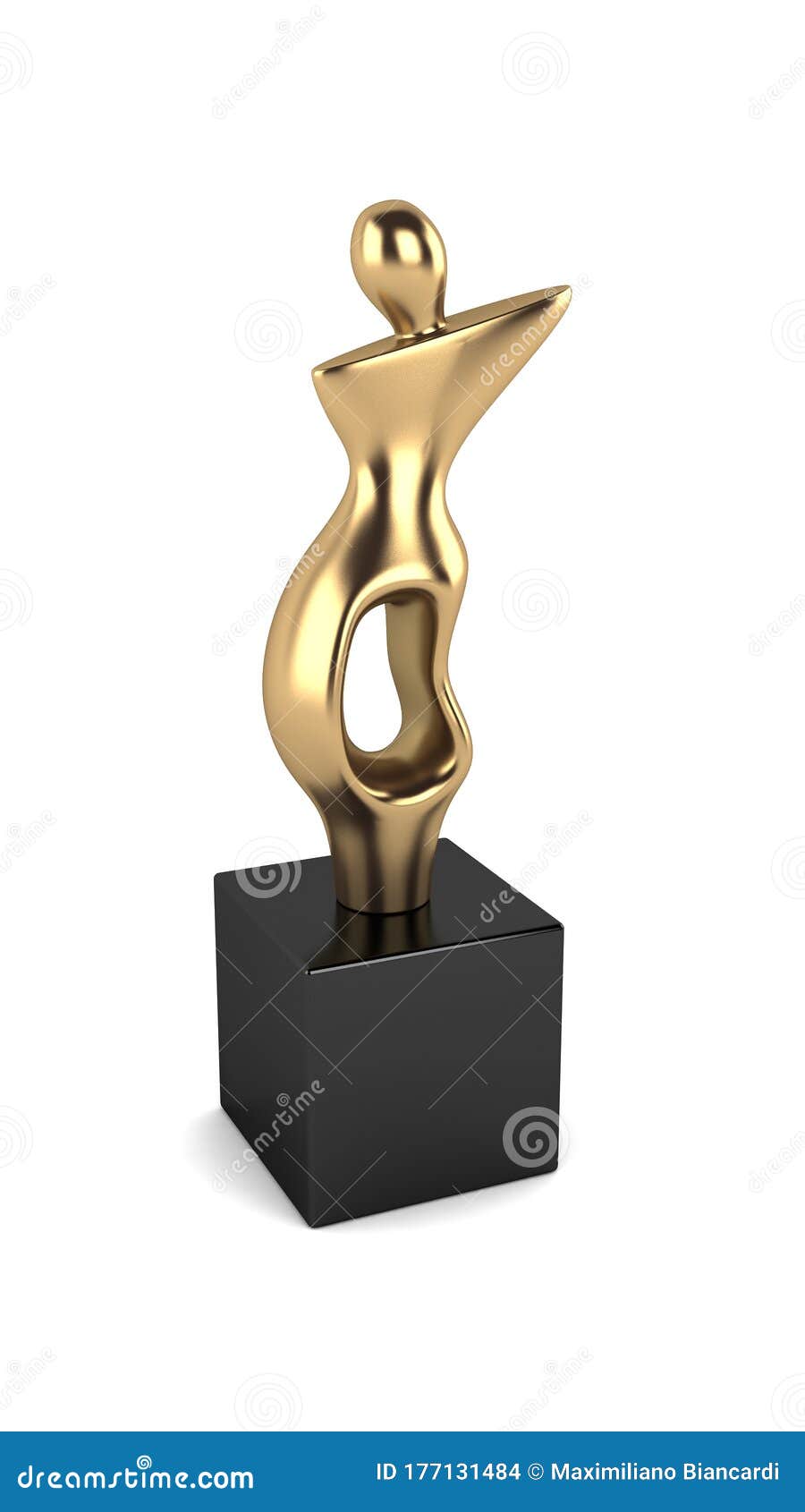 Abstract Sculpture Woman stock illustration. Illustration of rendering ...