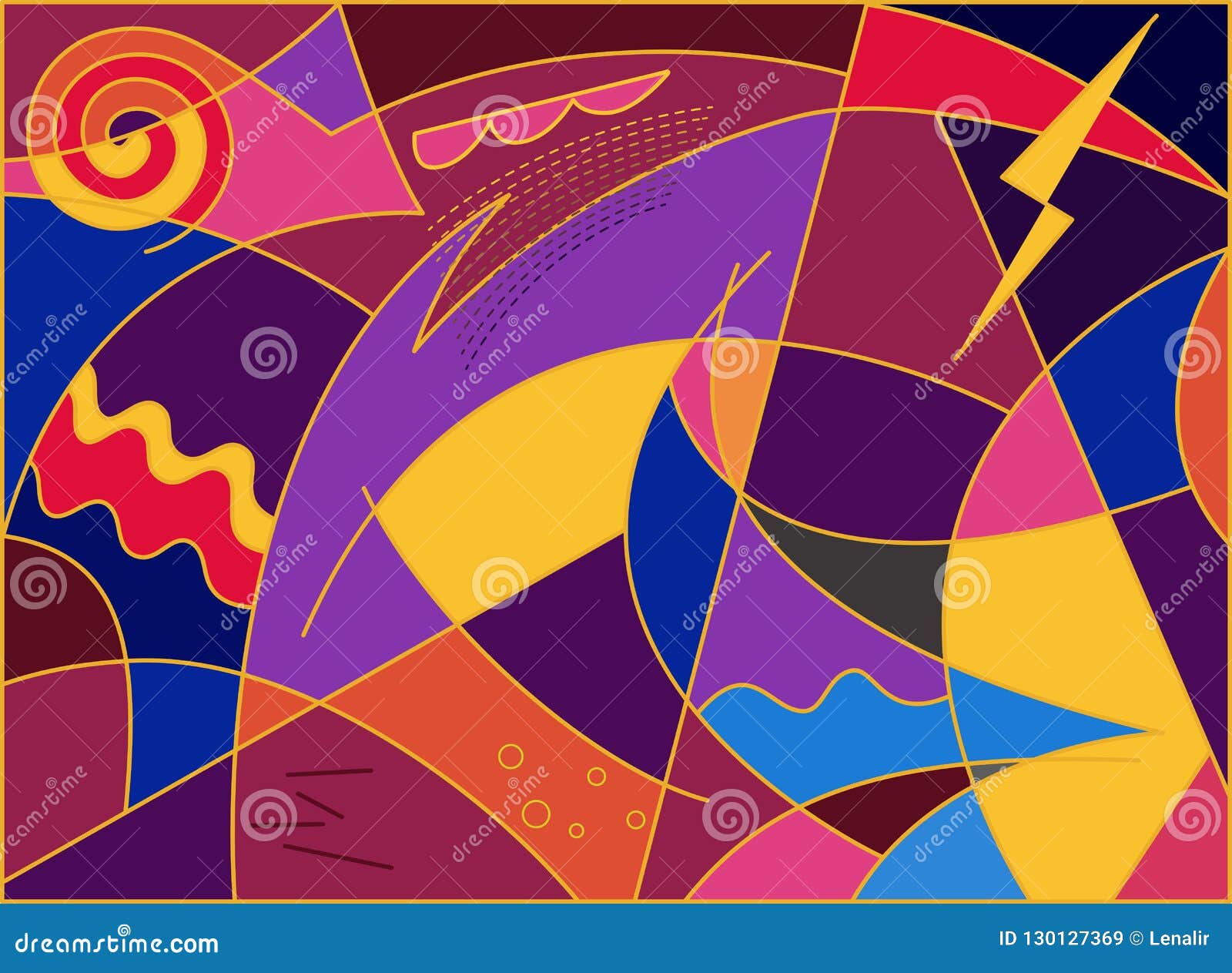 Abstract Sea in the Bad Weather Stock Vector - Illustration of glass ...