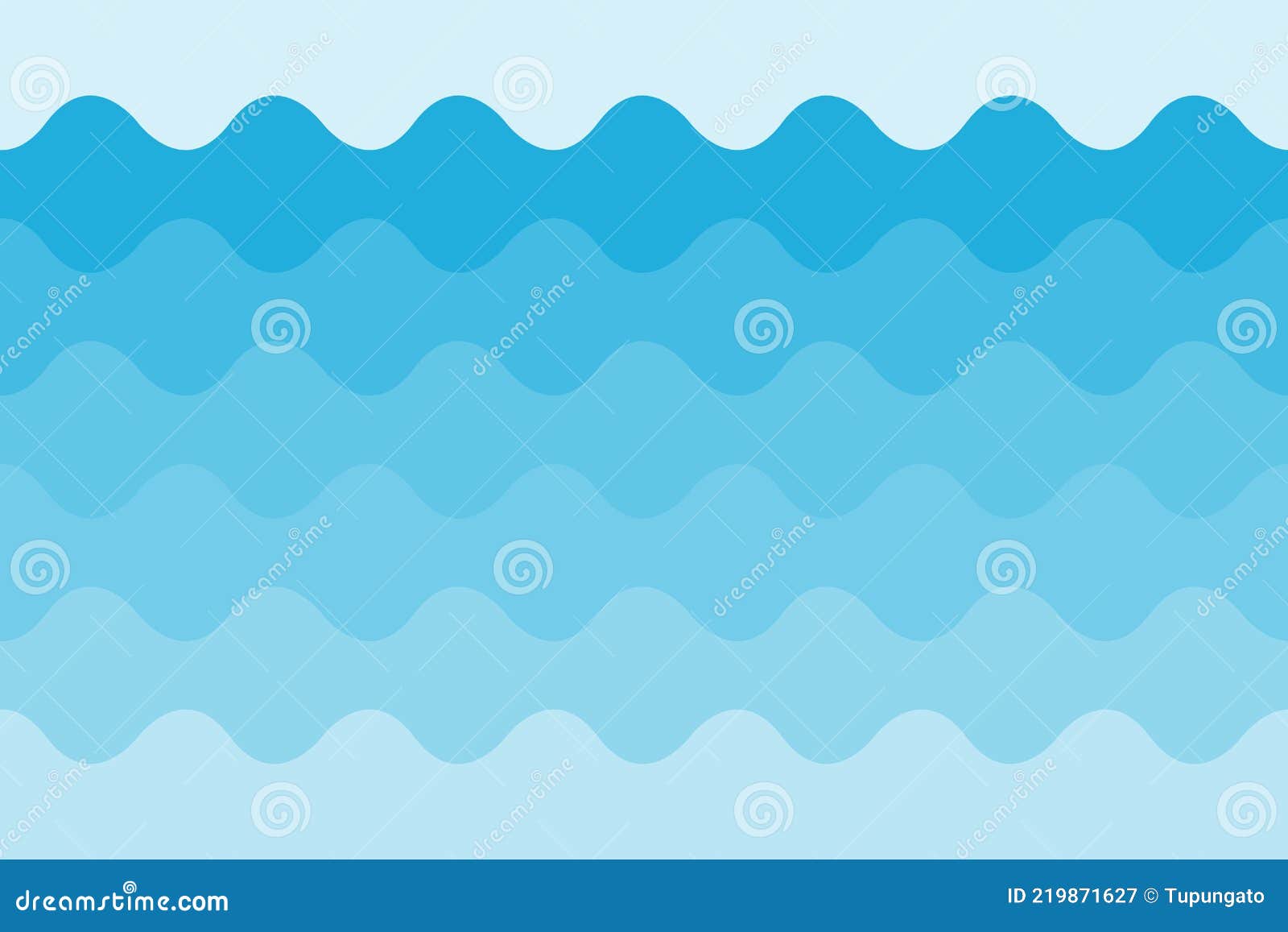 Abstract Sea Wave Pattern Vector Stock Vector - Illustration of repeat ...