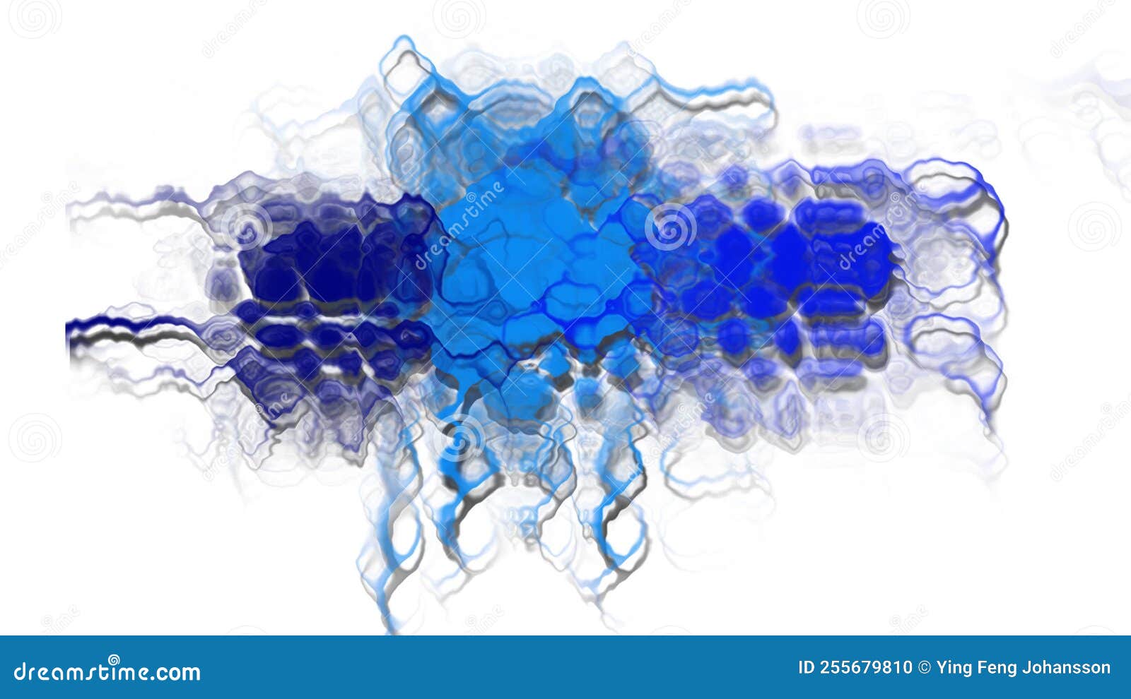 Abstract Seamless Animation of Blue Blobs Stock Footage - Video of ...