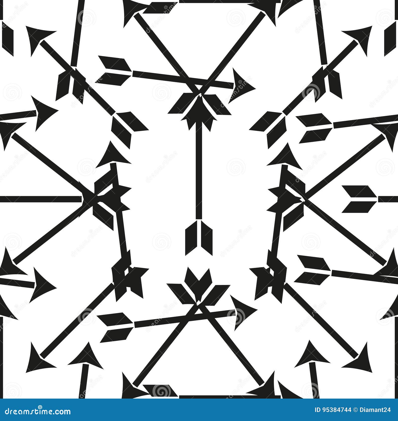 Abstract Seamless Arrow Pattern Stock Illustration - Illustration of ...