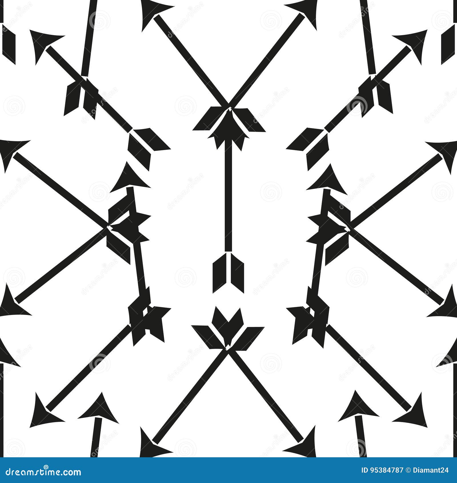 Abstract Seamless Arrow Pattern Stock Illustration - Illustration of ...