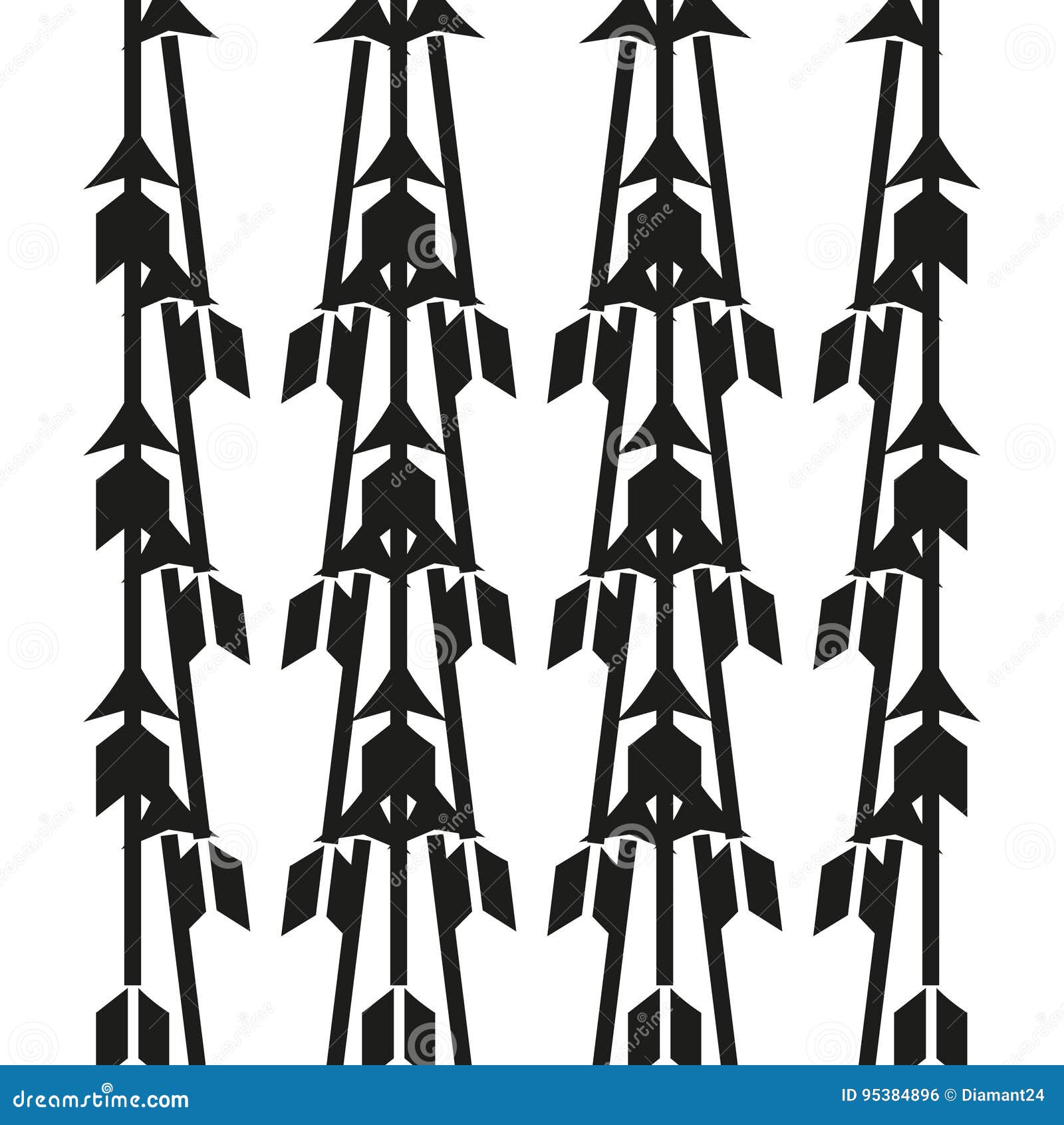 Abstract Seamless Arrow Pattern Stock Illustration - Illustration of ...