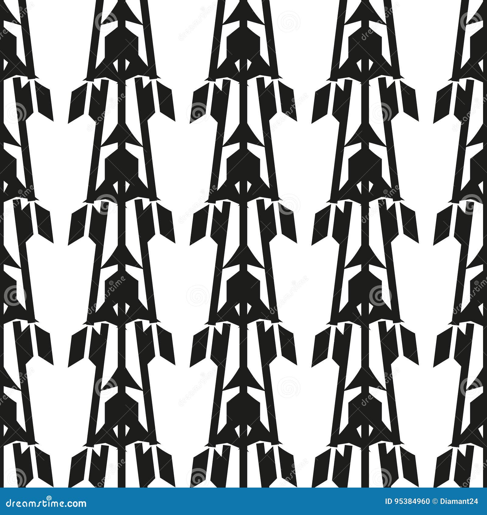 Abstract Seamless Arrow Pattern Stock Illustration - Illustration of ...