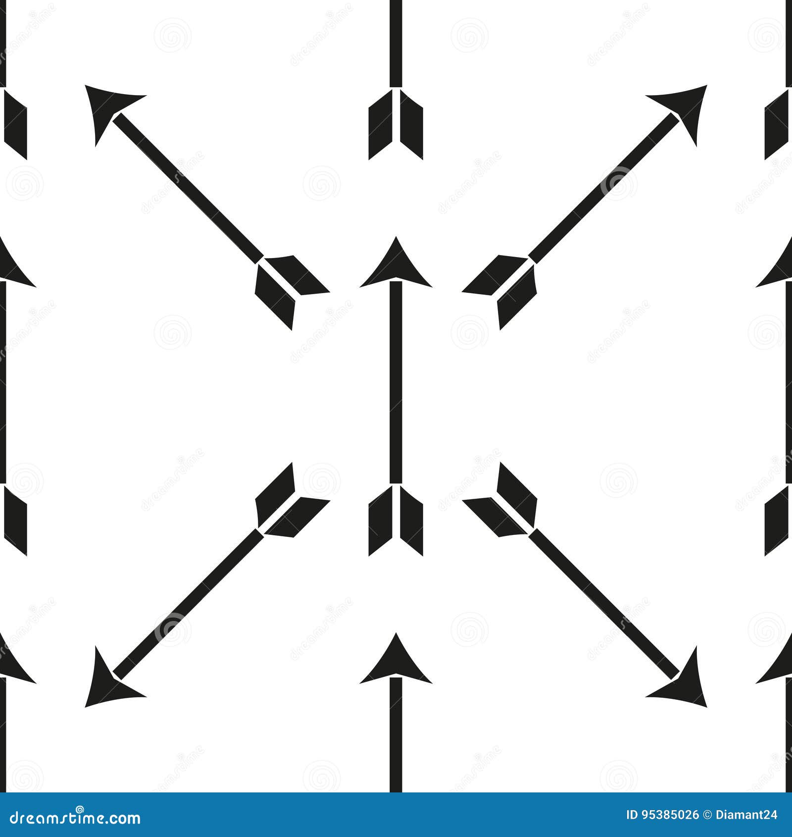 Abstract Seamless Arrow Pattern Stock Illustration - Illustration of ...