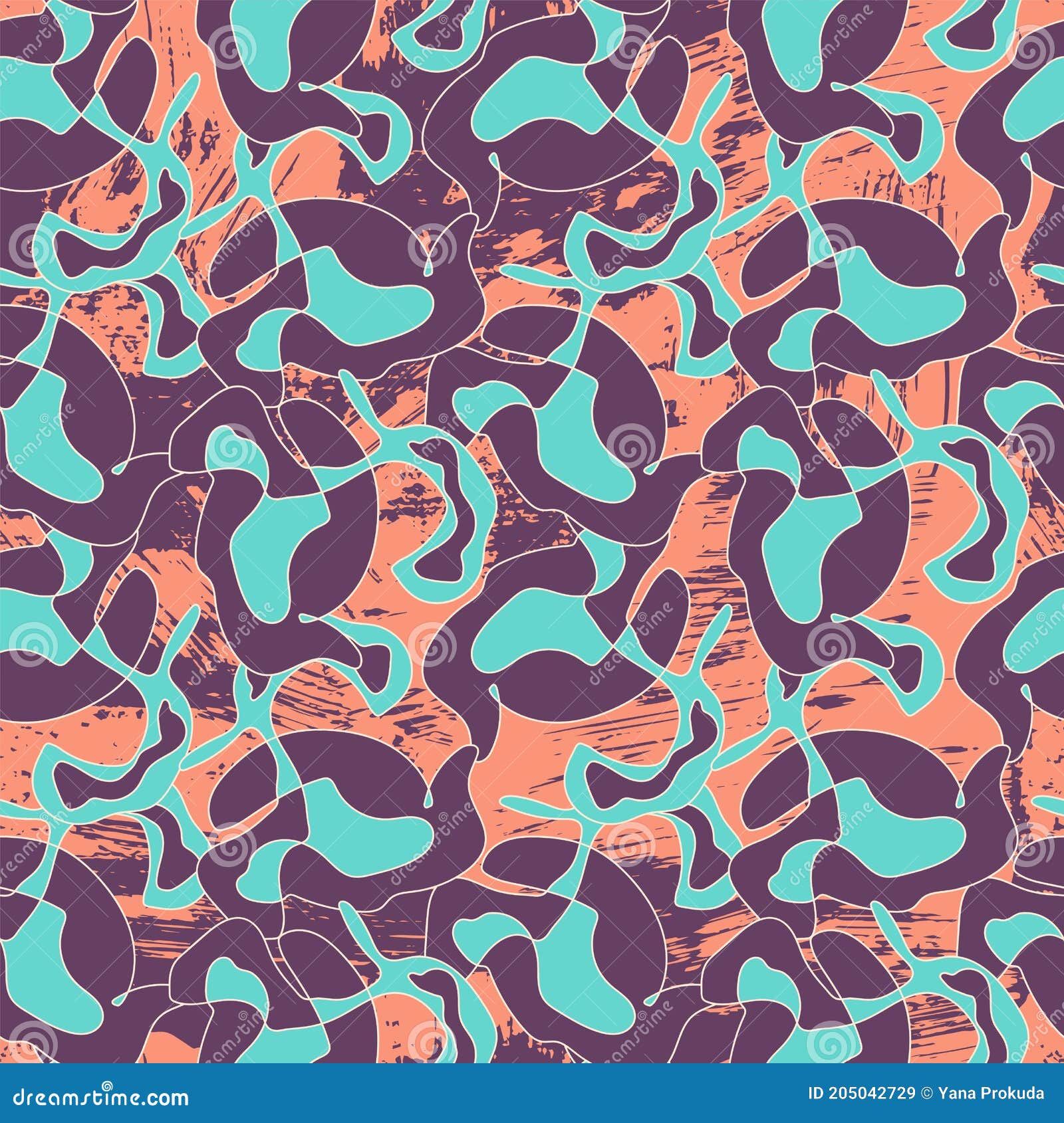 Abstract Seamless Backdrop with Chaotic Wave Shape Patterns Stock ...