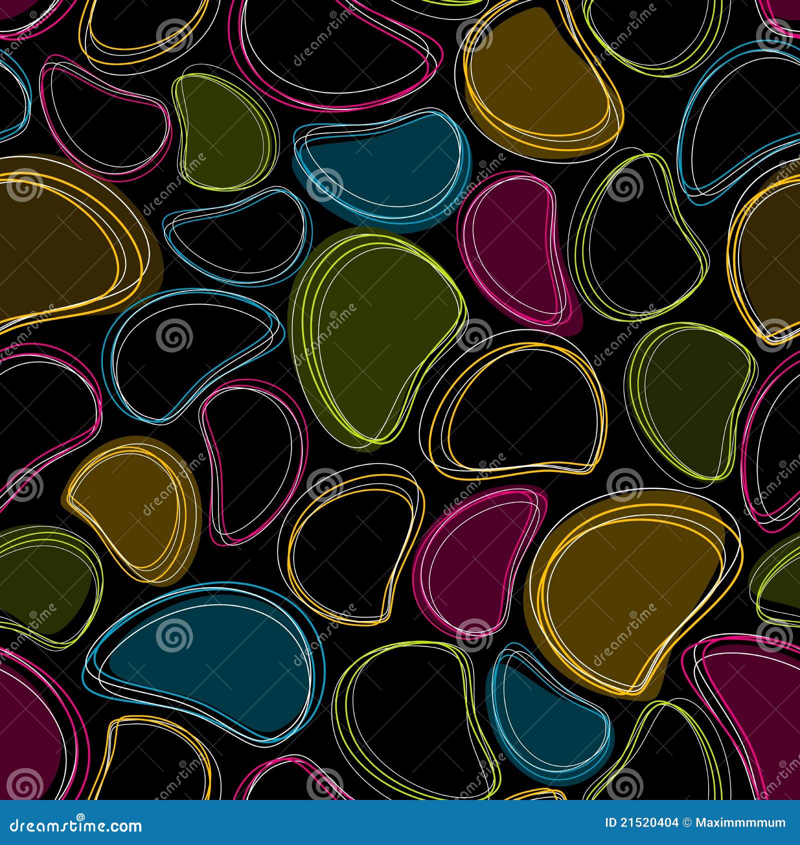 Abstract Seamless Background Stock Illustration - Illustration of blue ...