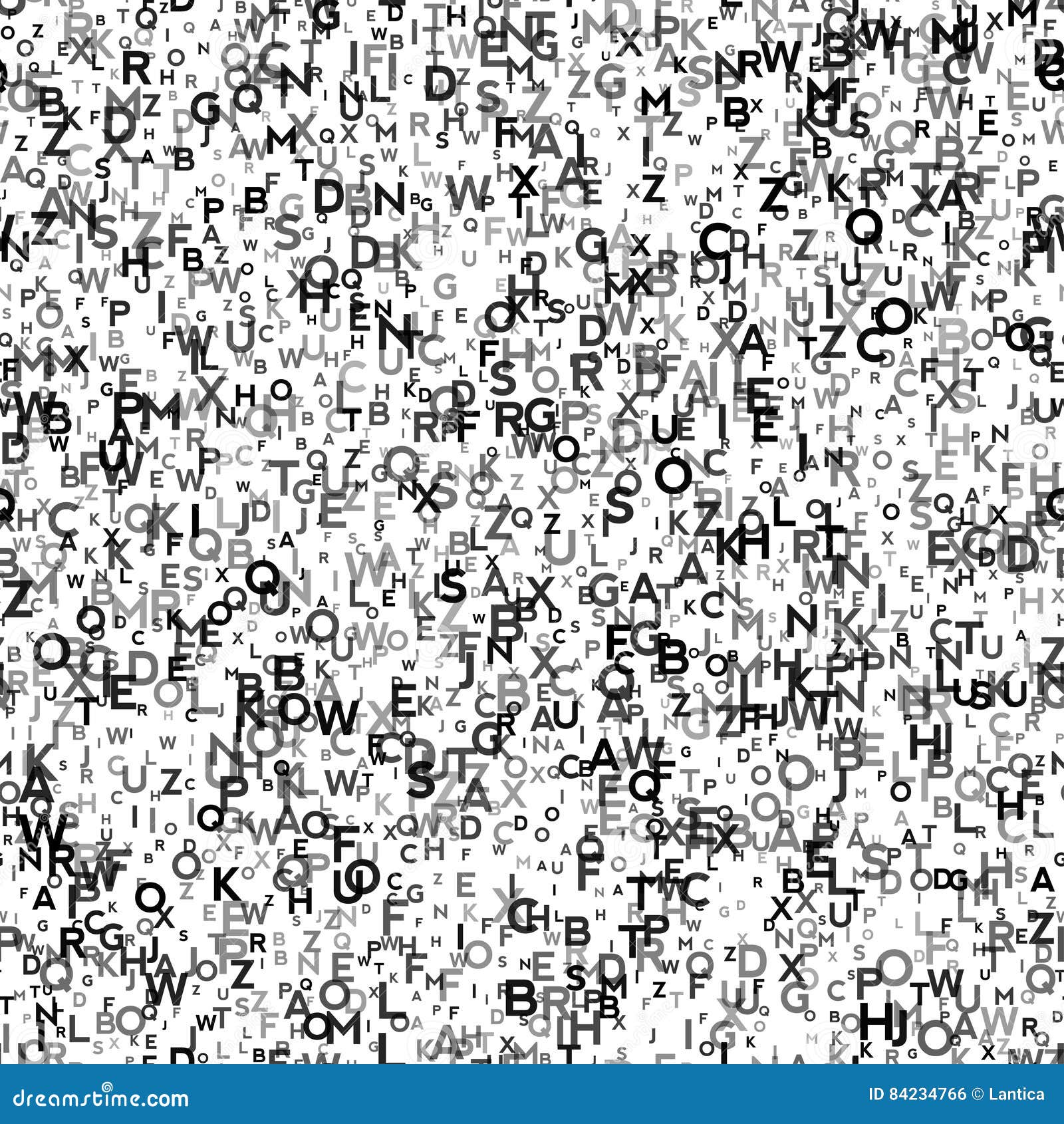 Abstract Seamless Background with Letters. Stock Vector - Illustration ...