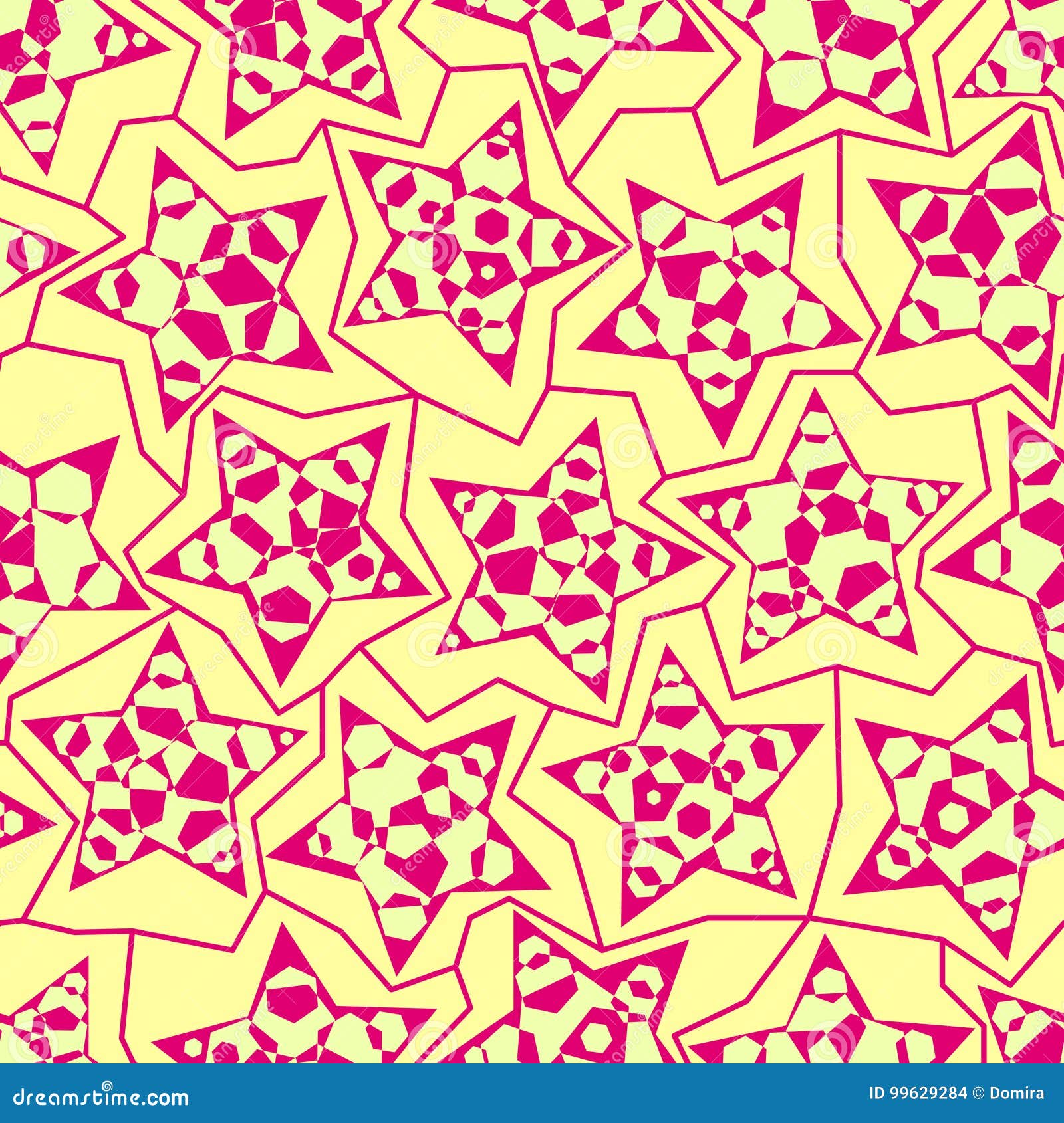 Abstract Seamless Background with Stars and Separator Lines. Vector ...