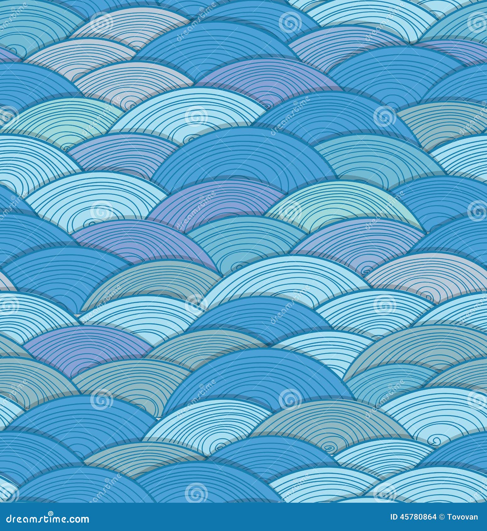 Abstract Seamless Background of Waves Stock Vector - Illustration of ...