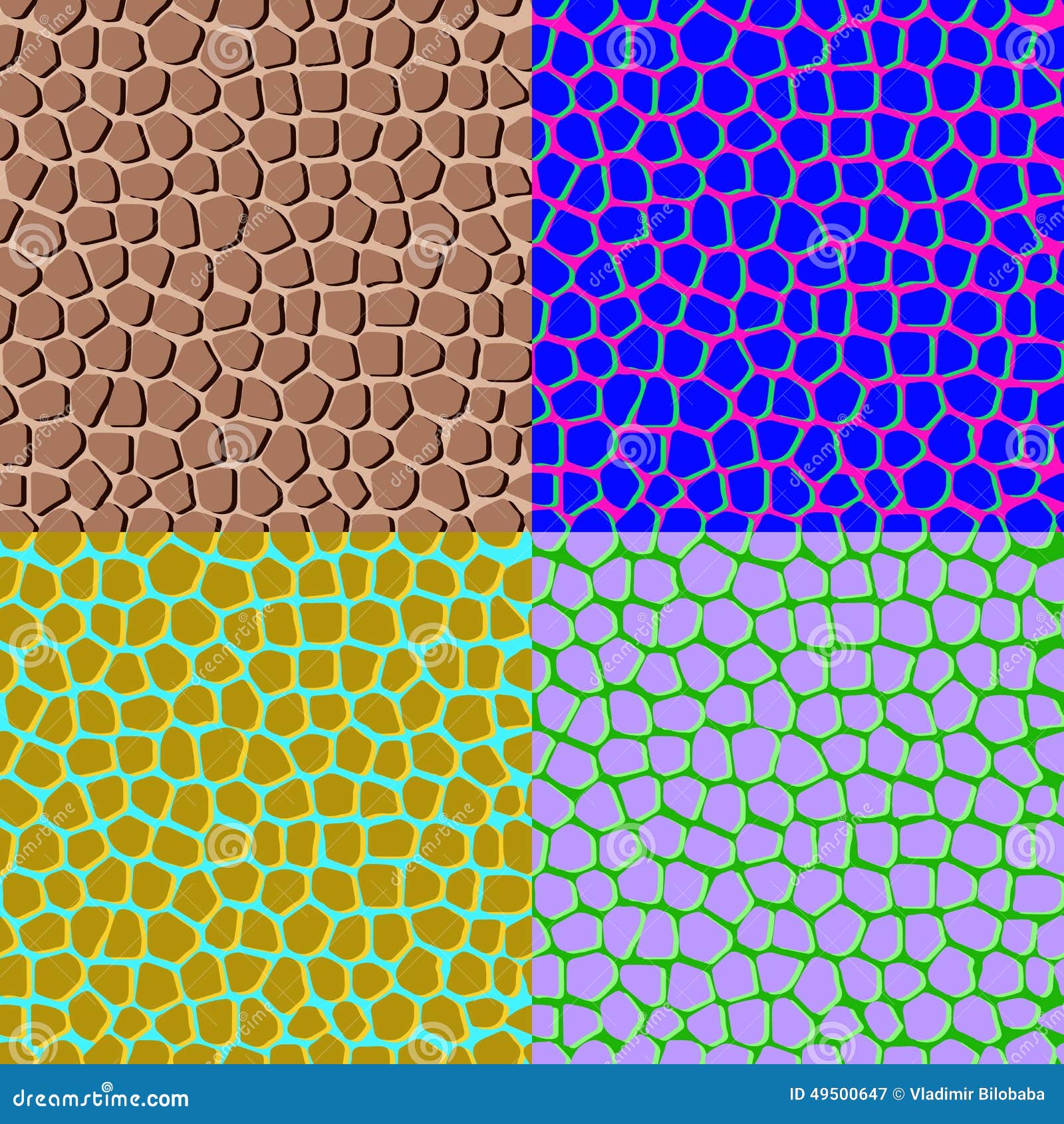 Abstract Seamless Backgrounds of the Skin Stock Vector - Illustration ...