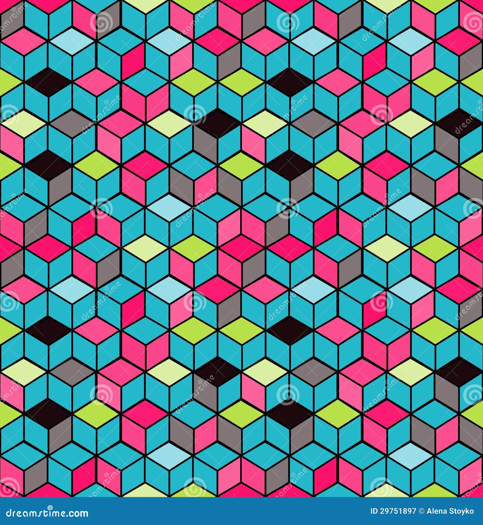 Abstract cubes stock vector. Illustration of building - 29751897