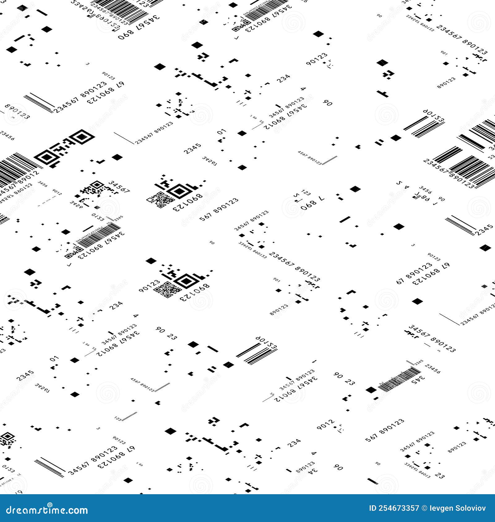 Barcode Style Isometric Pattern Stock Vector - Illustration of ...