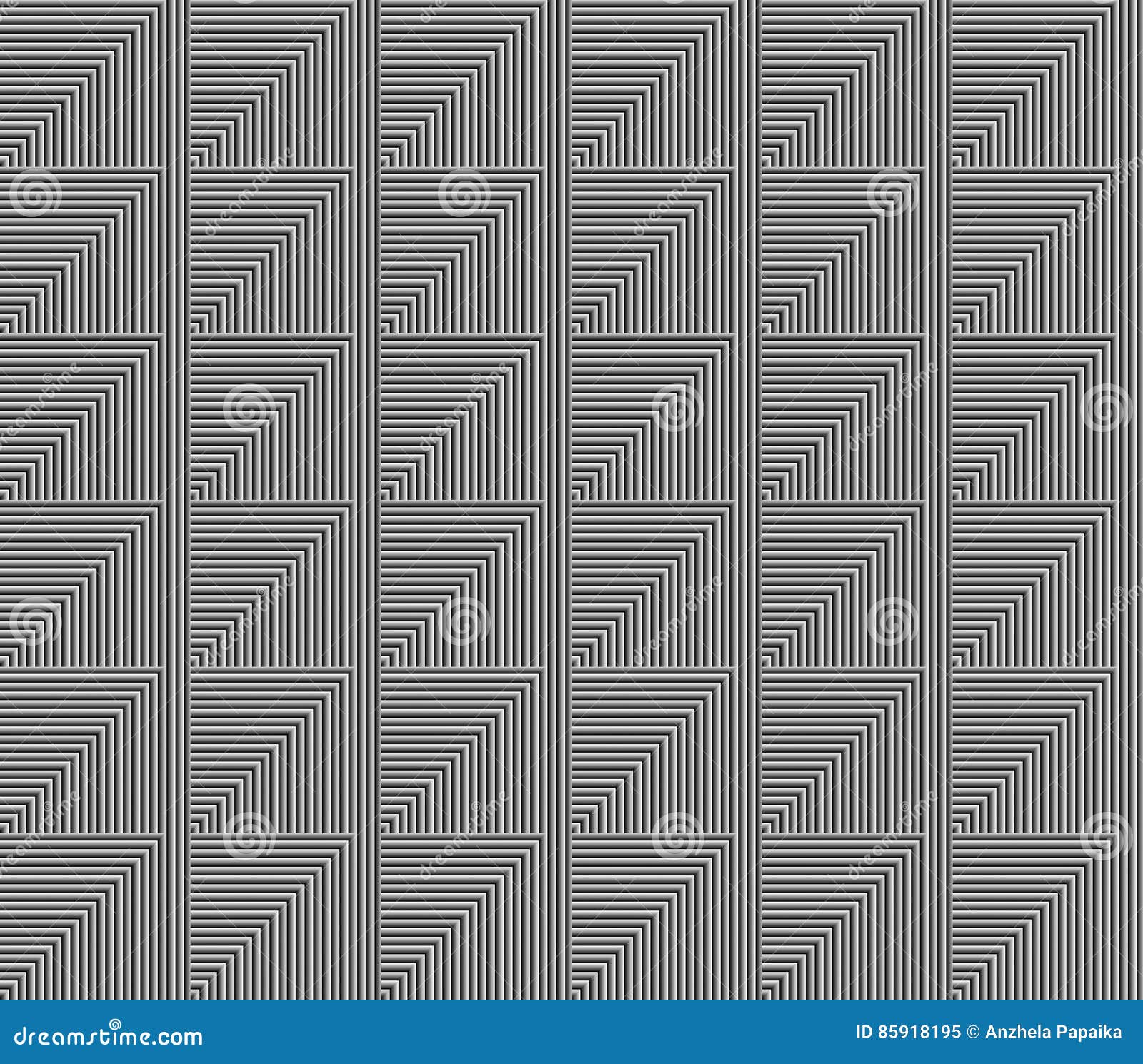 Abstract Seamless Black and White Lines and Squares and Cubes Stock ...
