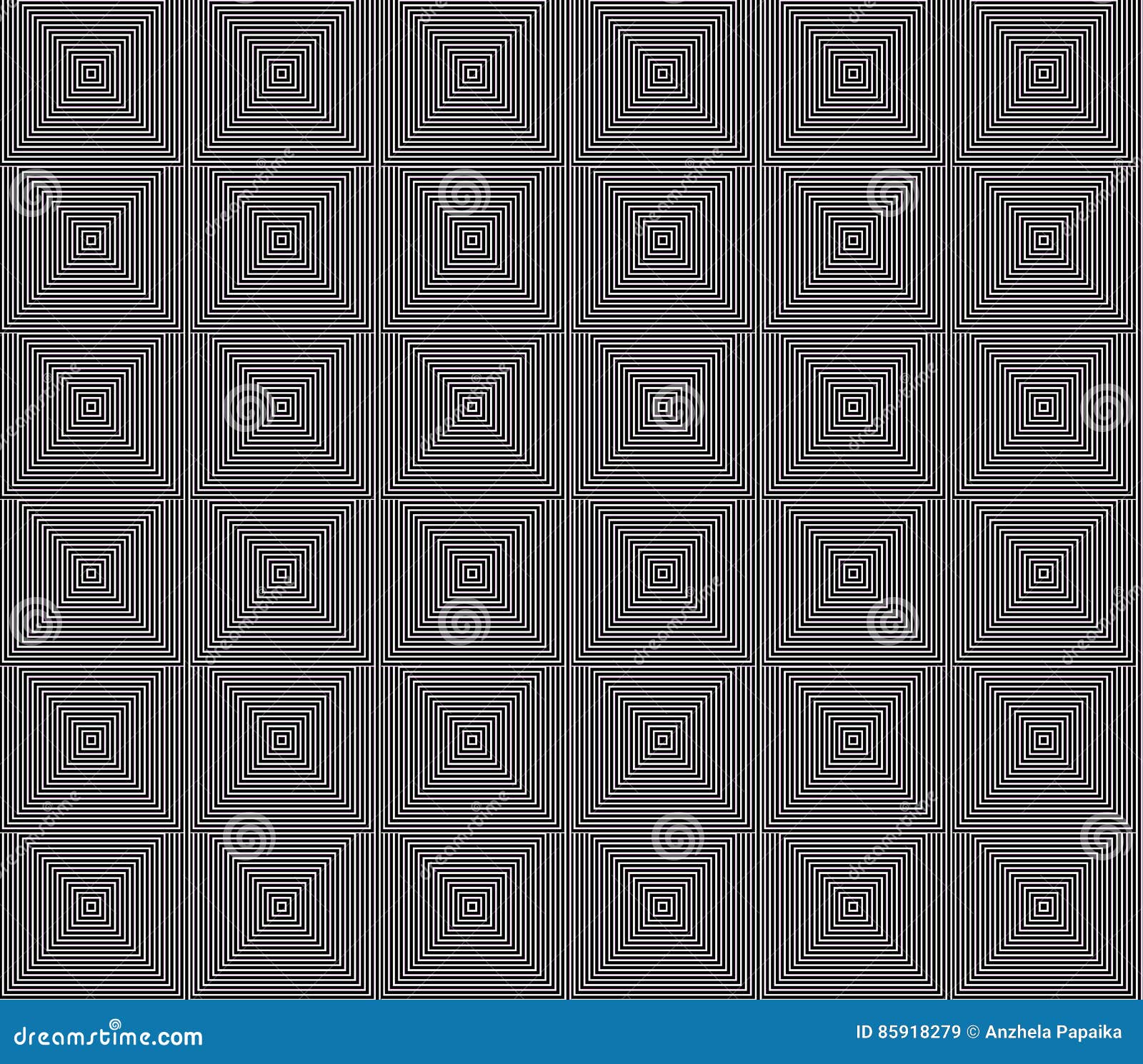 Abstract Seamless Black and White Lines and Squares and Cubes Stock ...