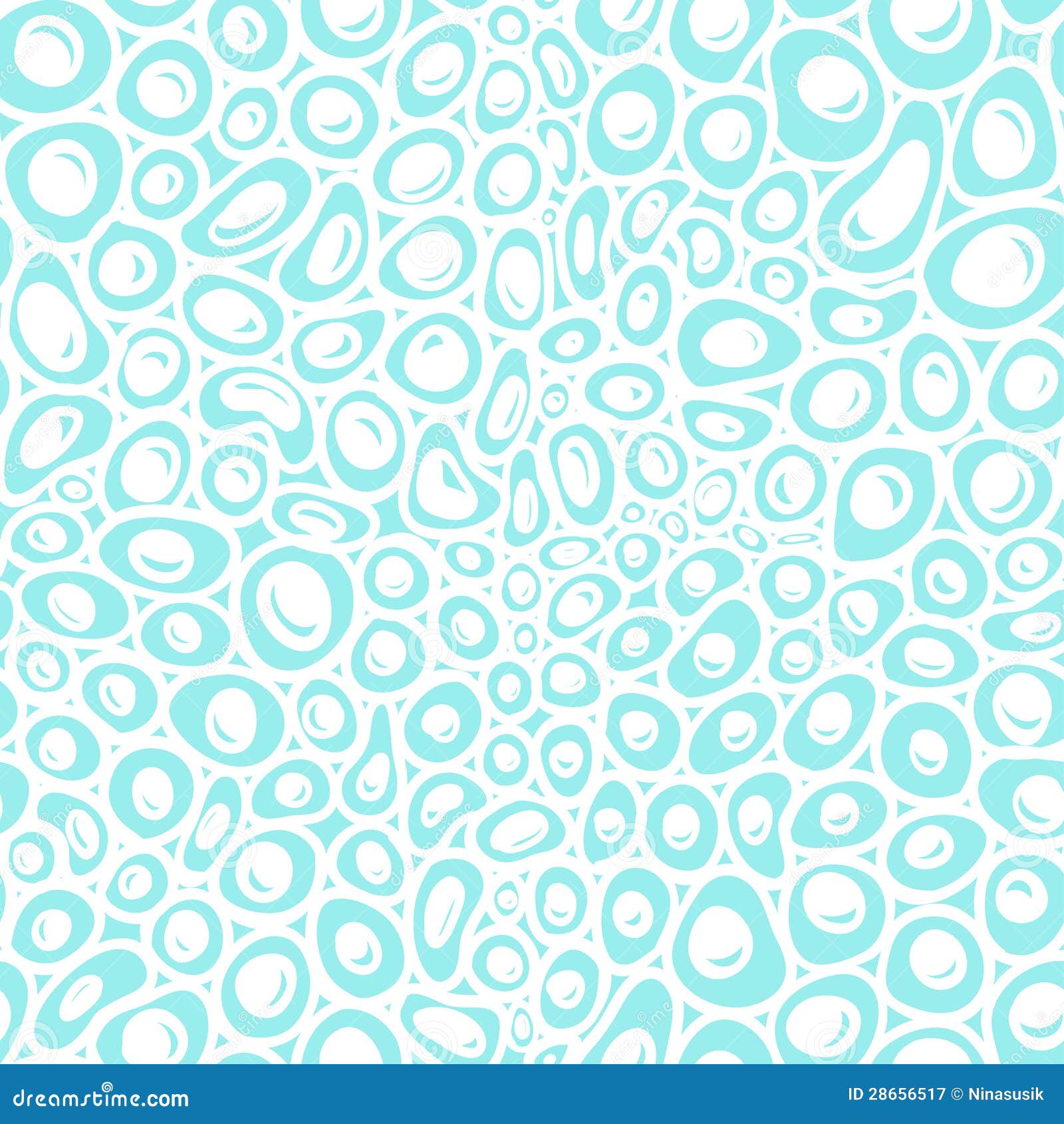 Abstract Seamless Blue Bubble Pattern Stock Vector - Illustration of ...
