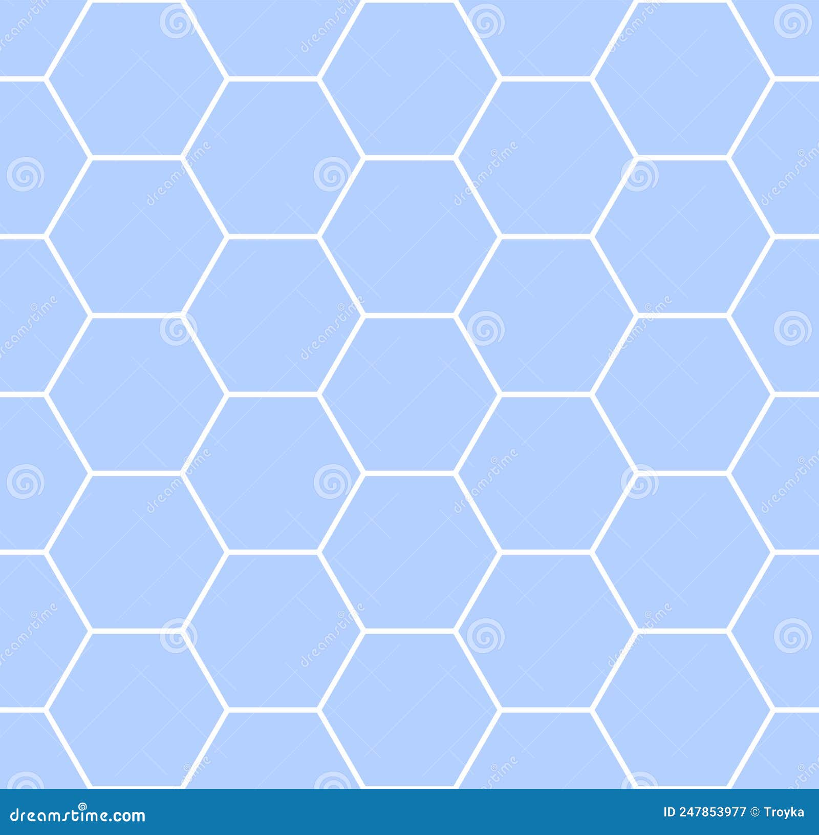 Abstract Seamless Geometric Blue Honeycomb Pattern Stock Vector ...