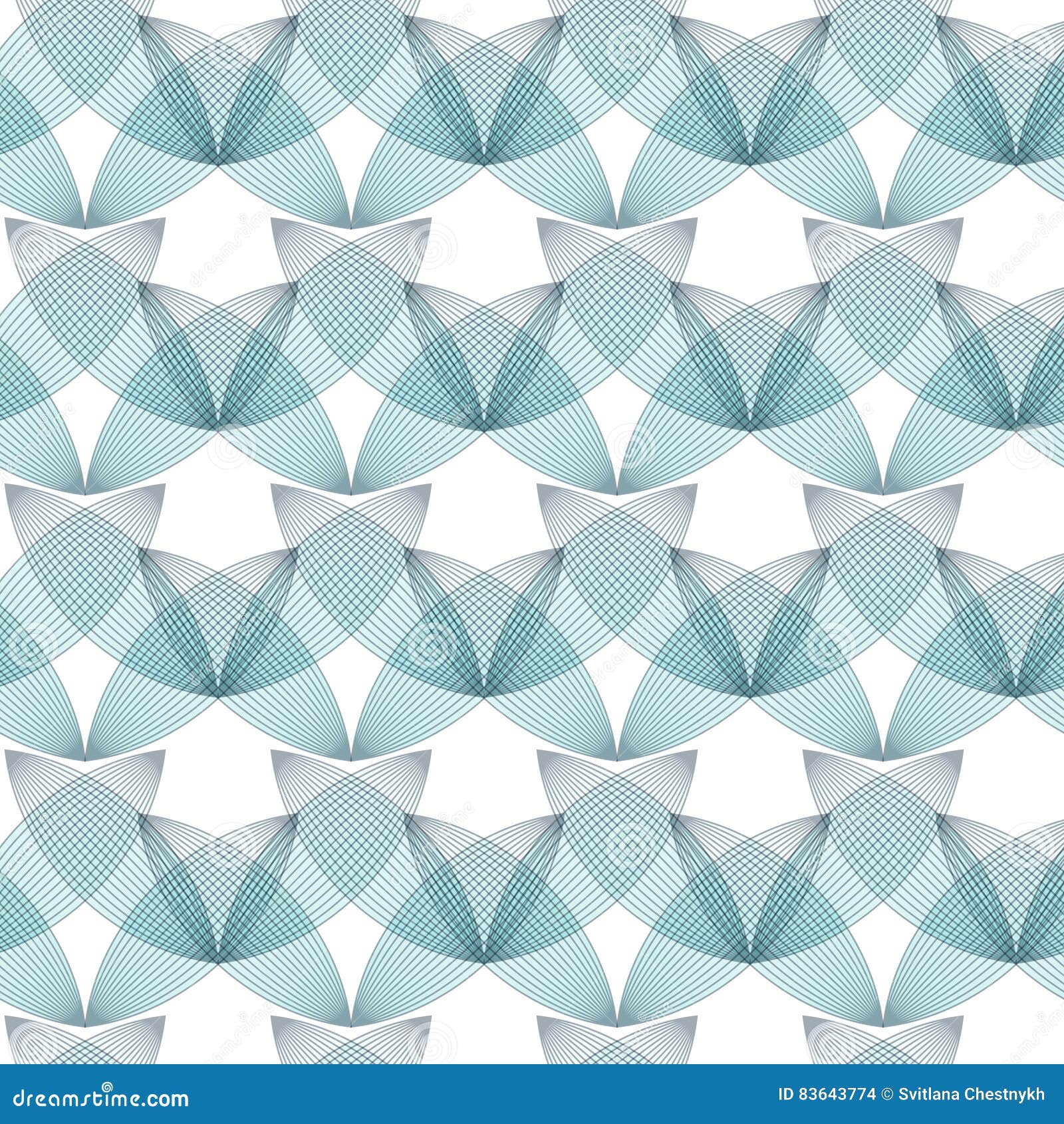 Abstract Seamless Blue Pattern, Geometric Shapes Stock Vector ...