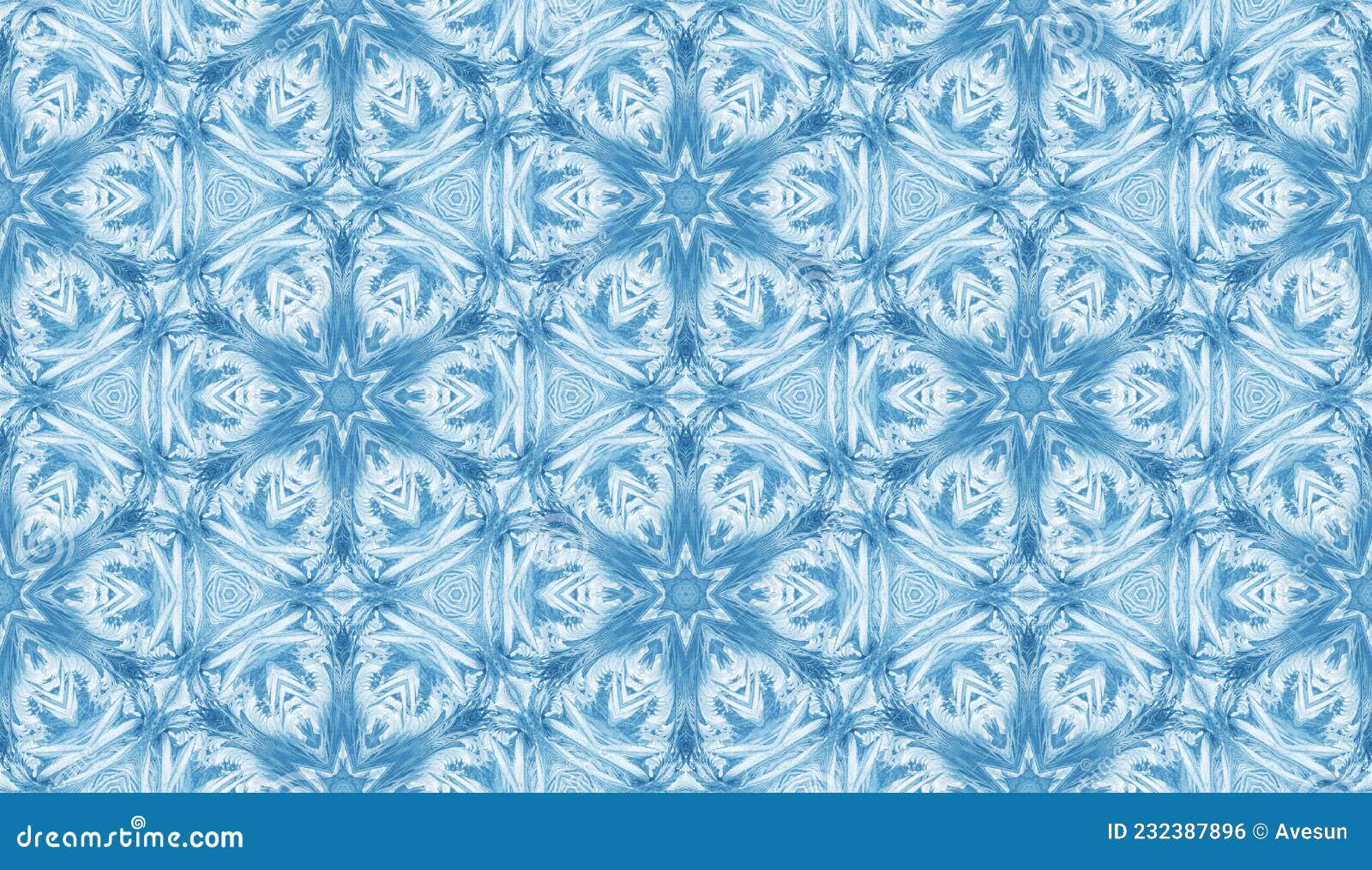 Abstract Seamless Blue Pattern Stock Photo - Image of abstract, azulejo ...
