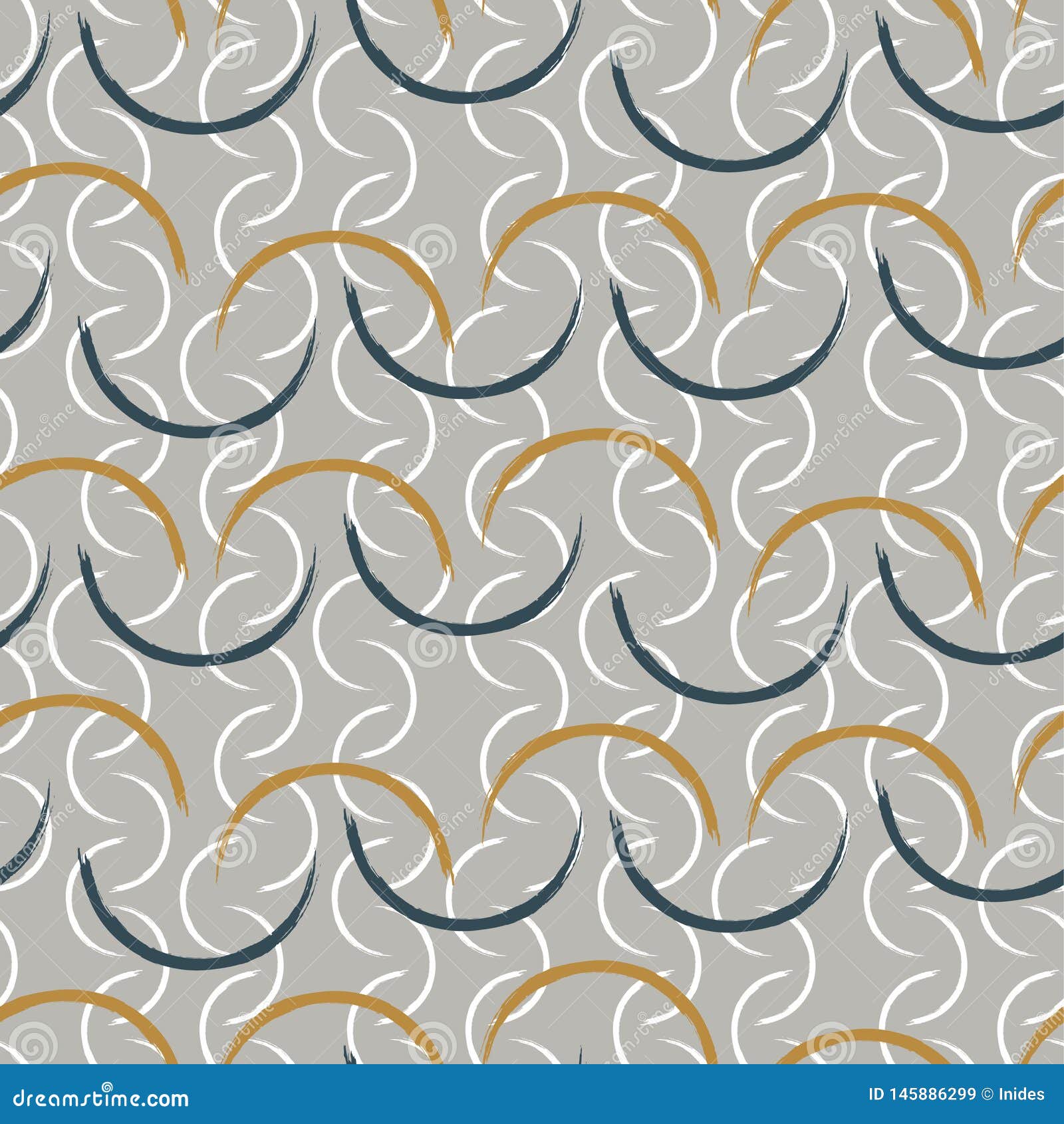 Abstract Seamless Brushed Gray Texture Repeat Pattern. Stock Vector ...