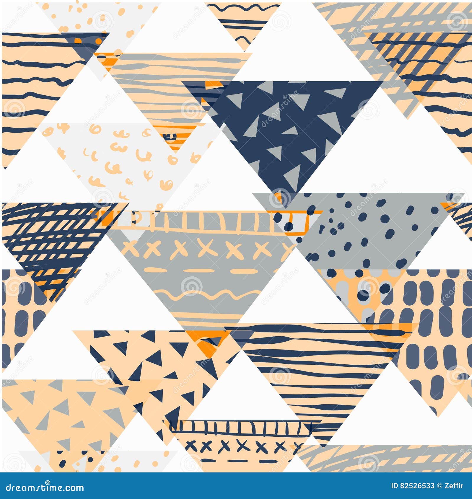 Abstract Seamless Chaotic Pattern Stock Vector - Illustration of ...