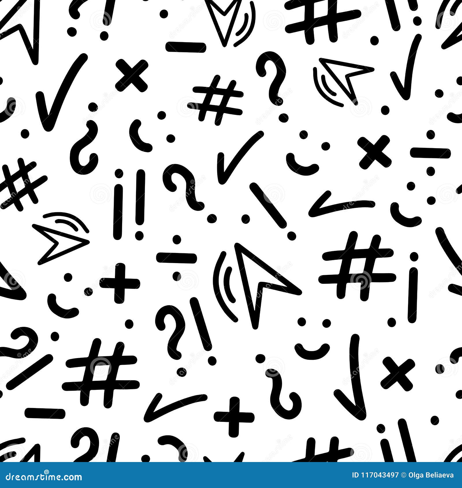 Abstract Seamless Chatting Pattern Stock Vector - Illustration of ...