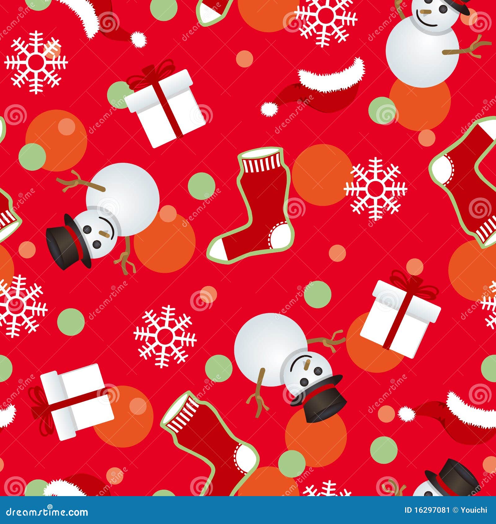 Abstract Seamless Christmas Pattern Stock Vector - Illustration of ...