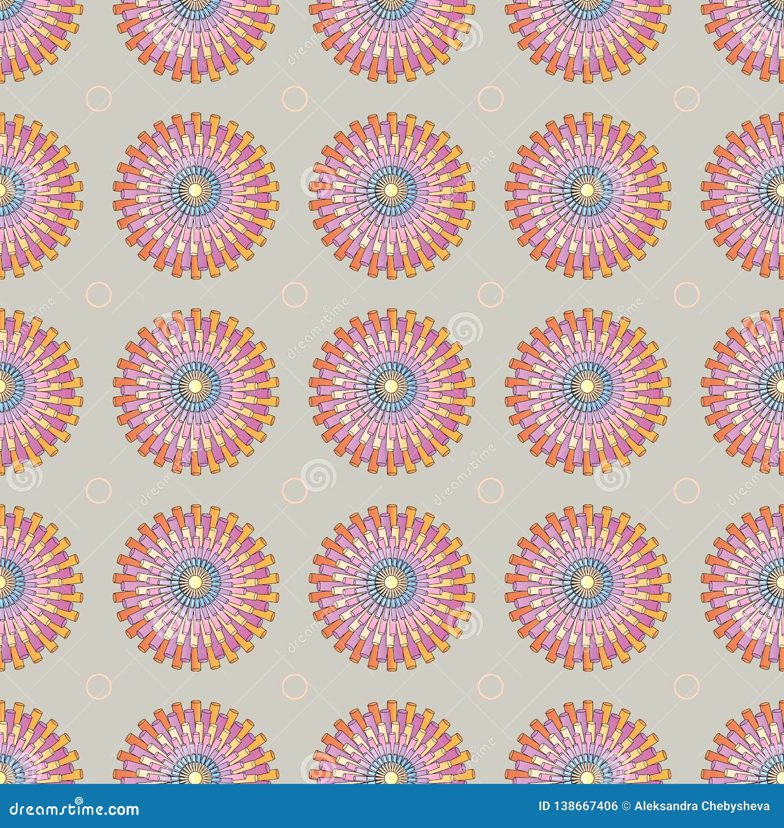 Abstract Seamless Circle Geometric Pattern Background. Modern Abstract ...