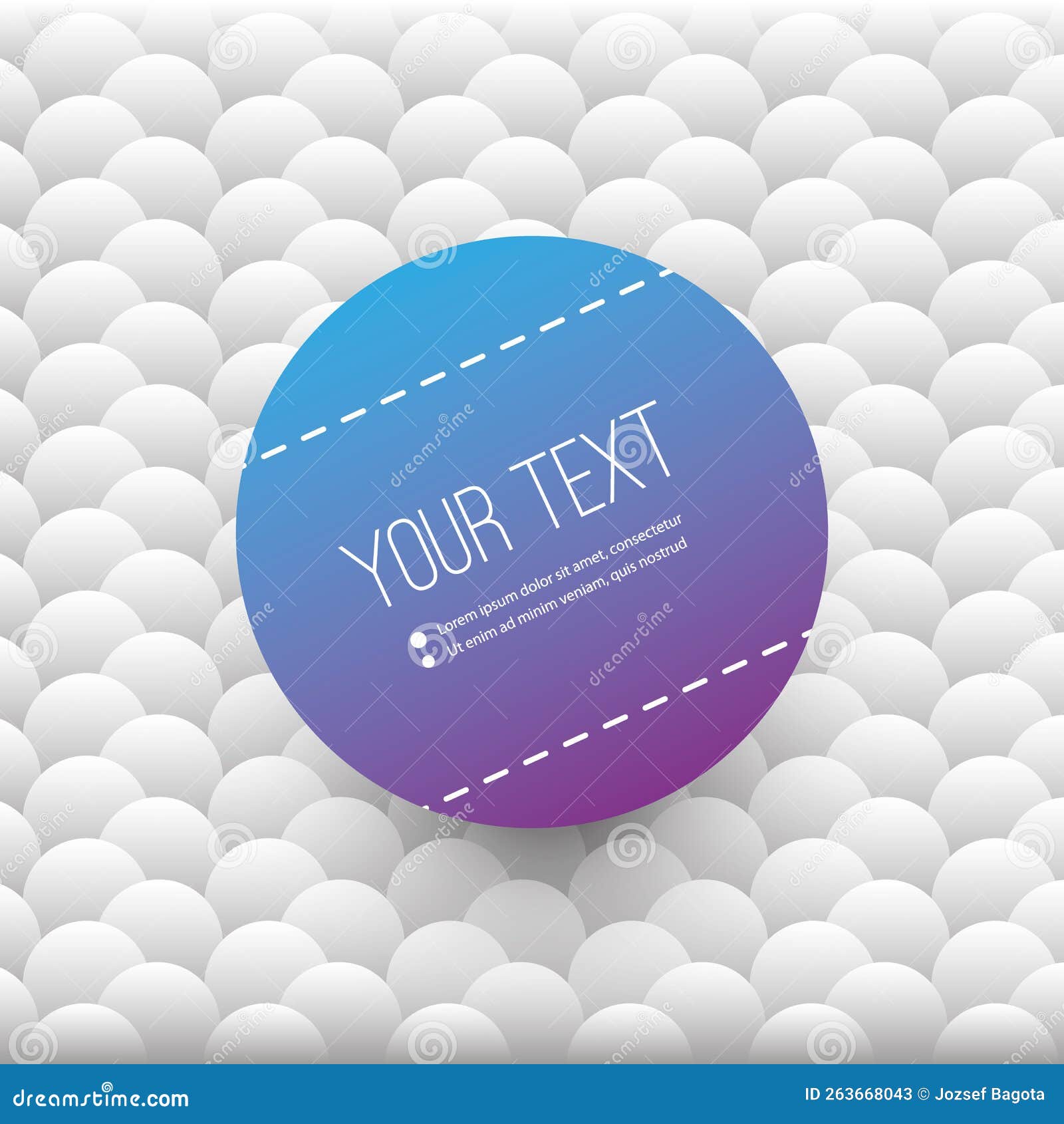 Abstract Seamless Circles Background with Minimal Circular Label Design ...