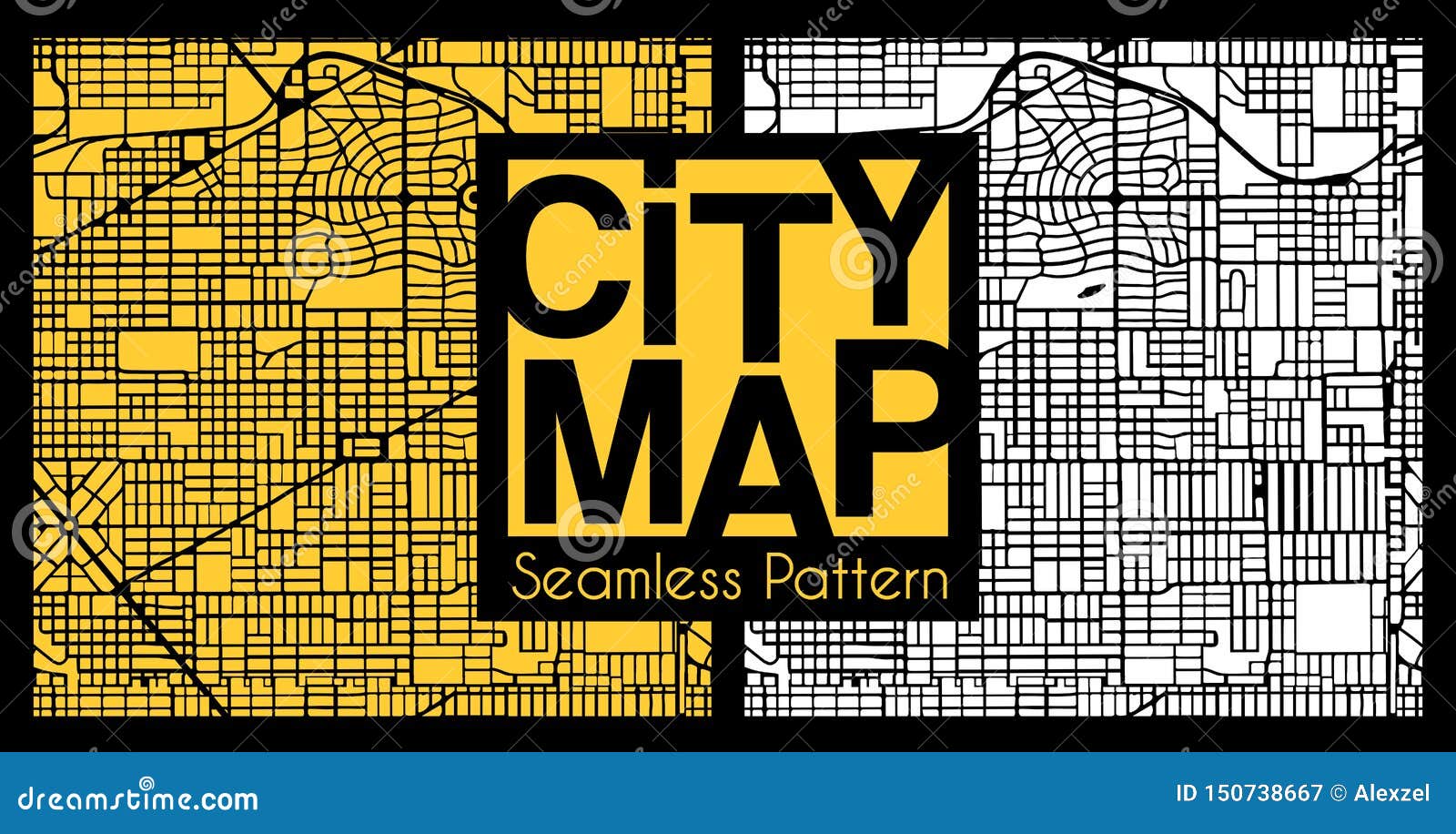 Abstract Seamless City Plan Stock Vector - Illustration of backdrop ...