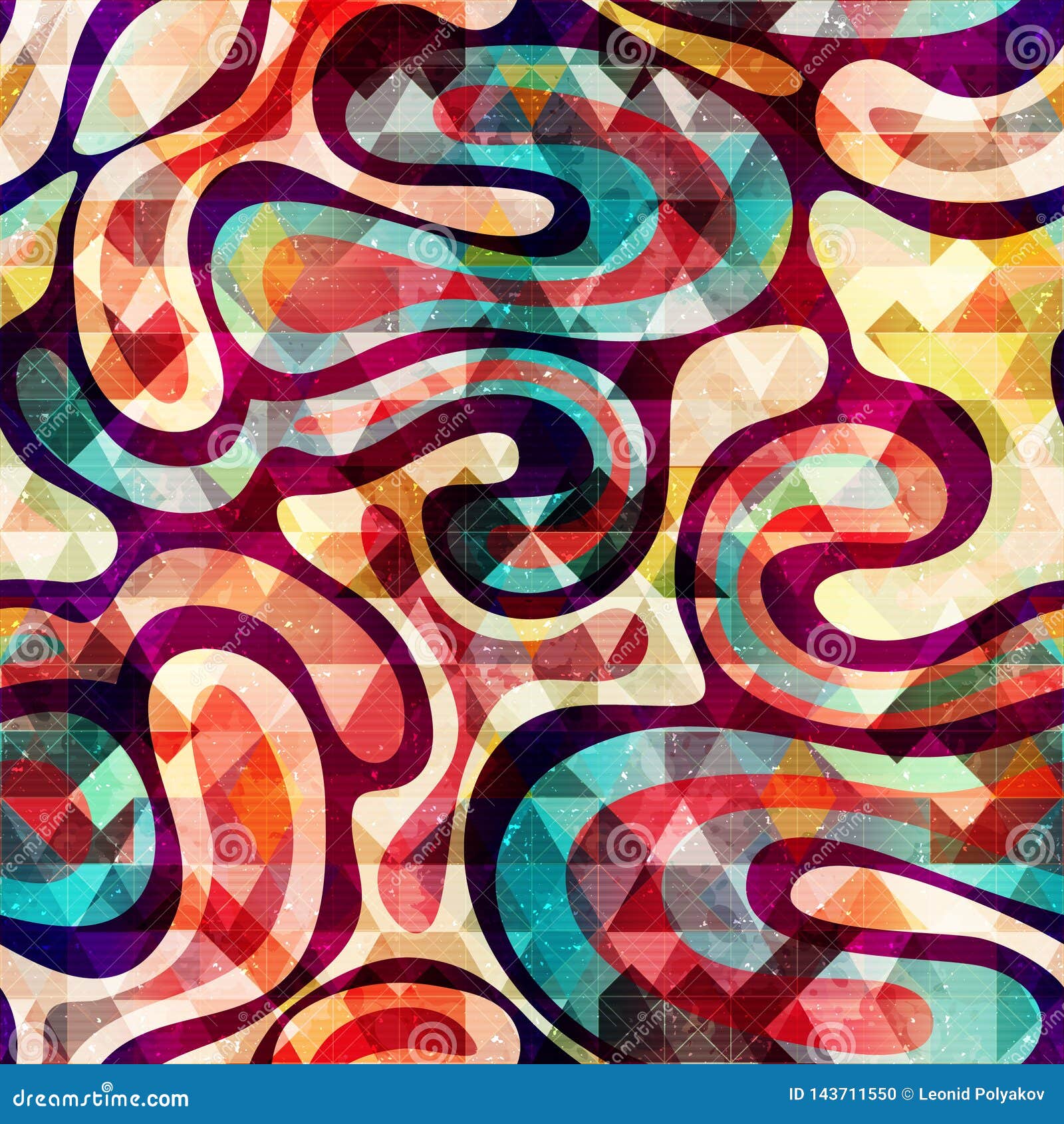 Abstract Seamless Color Pattern in Graffiti Style. Quality Illustration ...