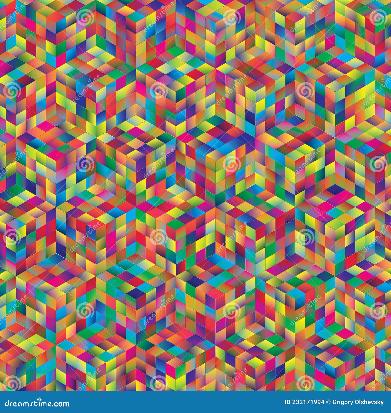 Abstract Seamless Cubes Background Stock Vector - Illustration of ...