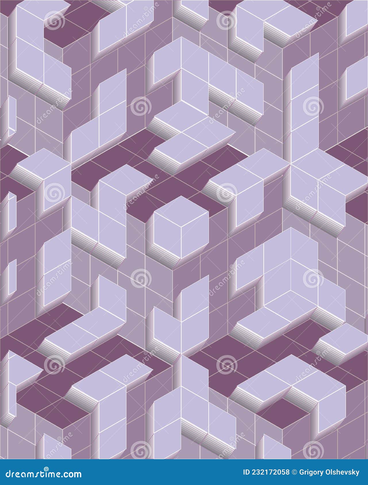 Abstract Seamless Cubes Background Stock Vector - Illustration of ...