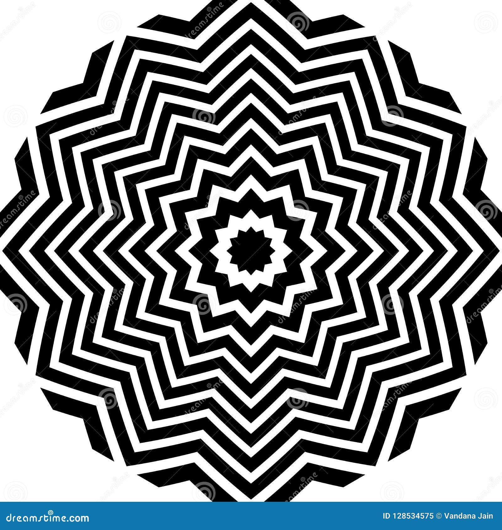 Abstract Seamless Decorative Geometric Light Black & White Pattern ...