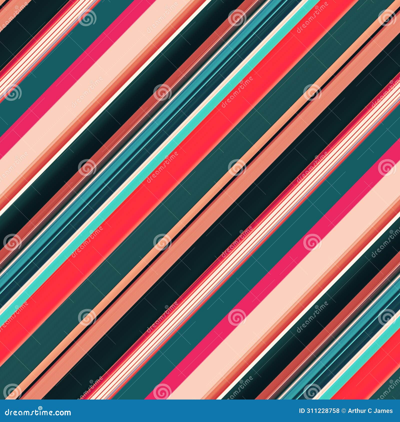 Abstract and Contemporary Digital Art Colourful Stripe Design Stock ...