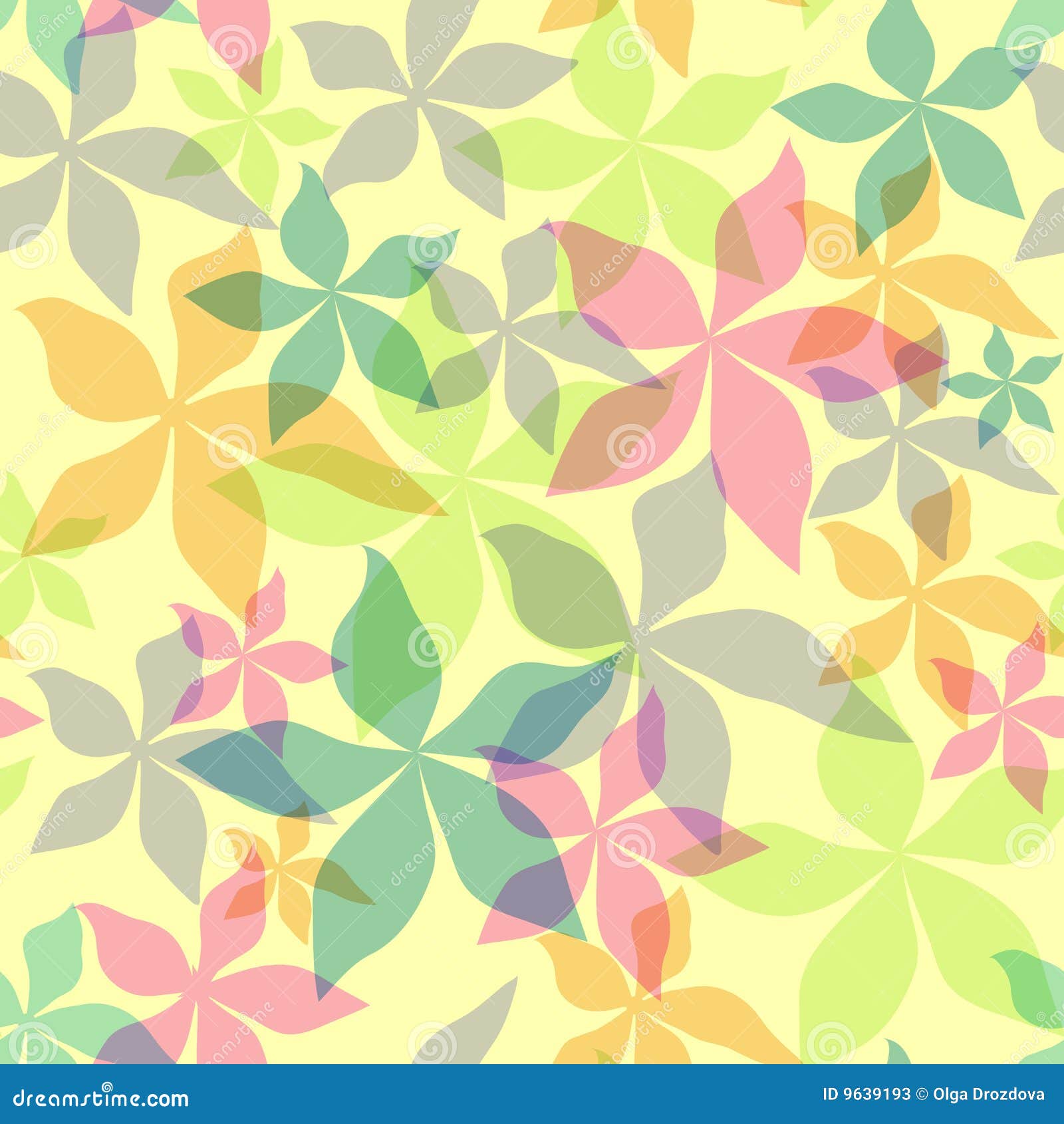 Abstract Seamless Floral Background Stock Vector - Illustration of ...