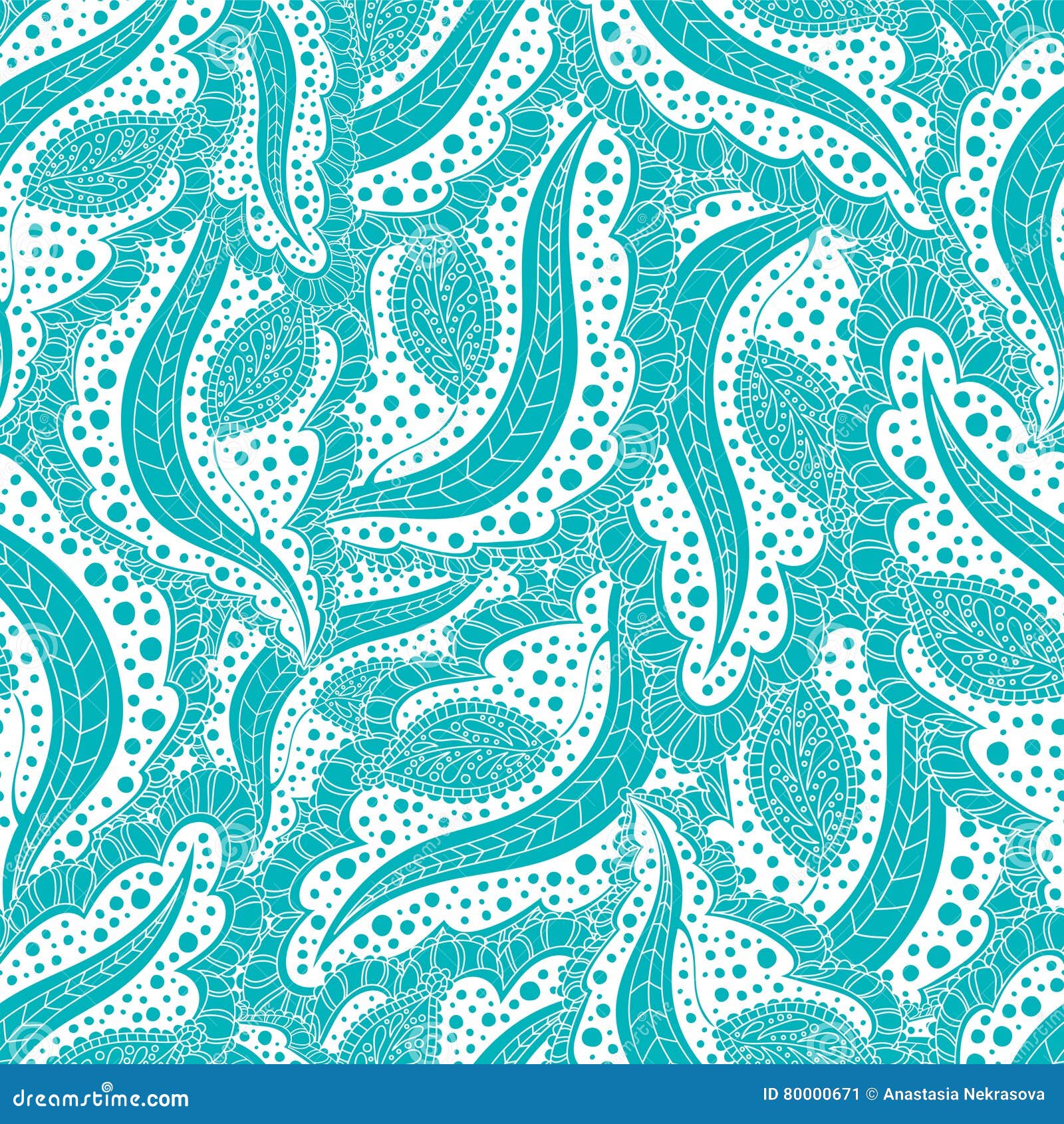 Abstract Seamless Floral Pattern. Seamless Blue Background of ...