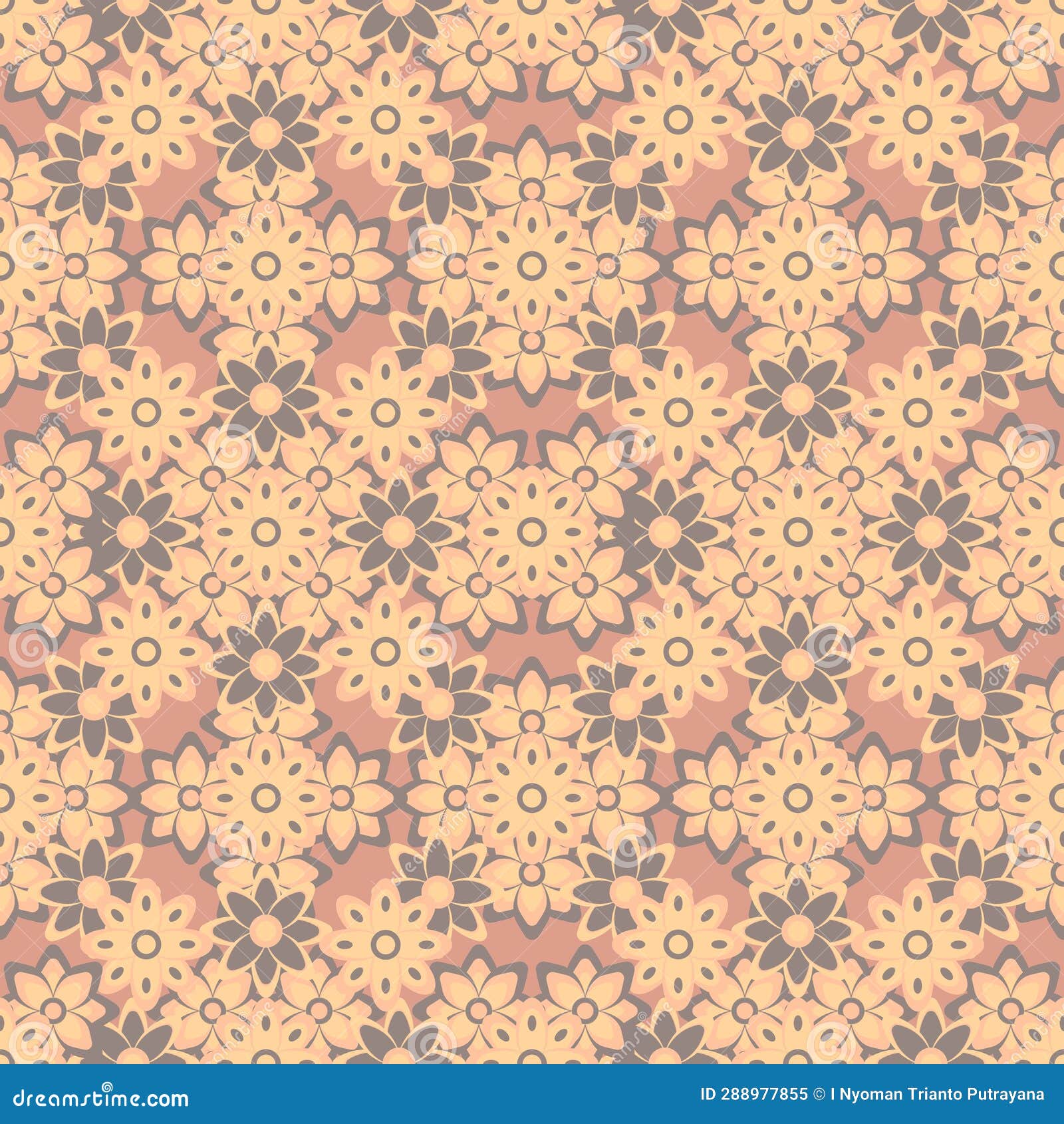 Abstract Seamless Flower Pattern. Repeat Pattern Stock Vector ...