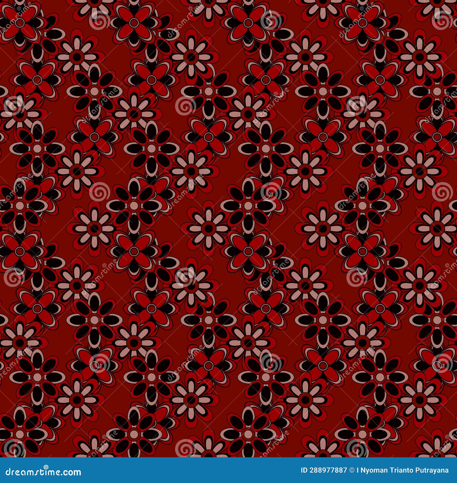 Abstract Seamless Flower Pattern. Repeat Pattern Stock Vector ...